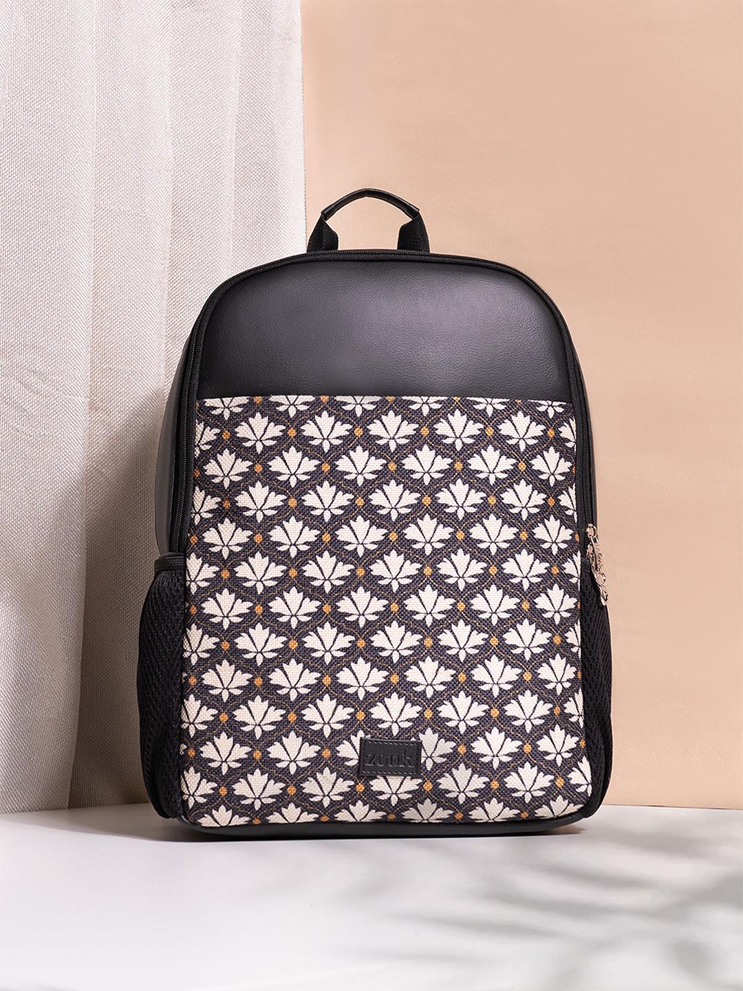 Buy ZOUK Unisex Printed Statement Padded Straps Backpack Up To 16 Inch ...