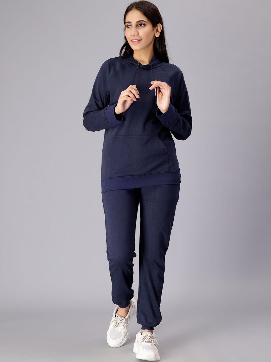 Buy SAAKAA Pure Cotton Hooded Tracksuit - Tracksuits for Women 25831060 ...