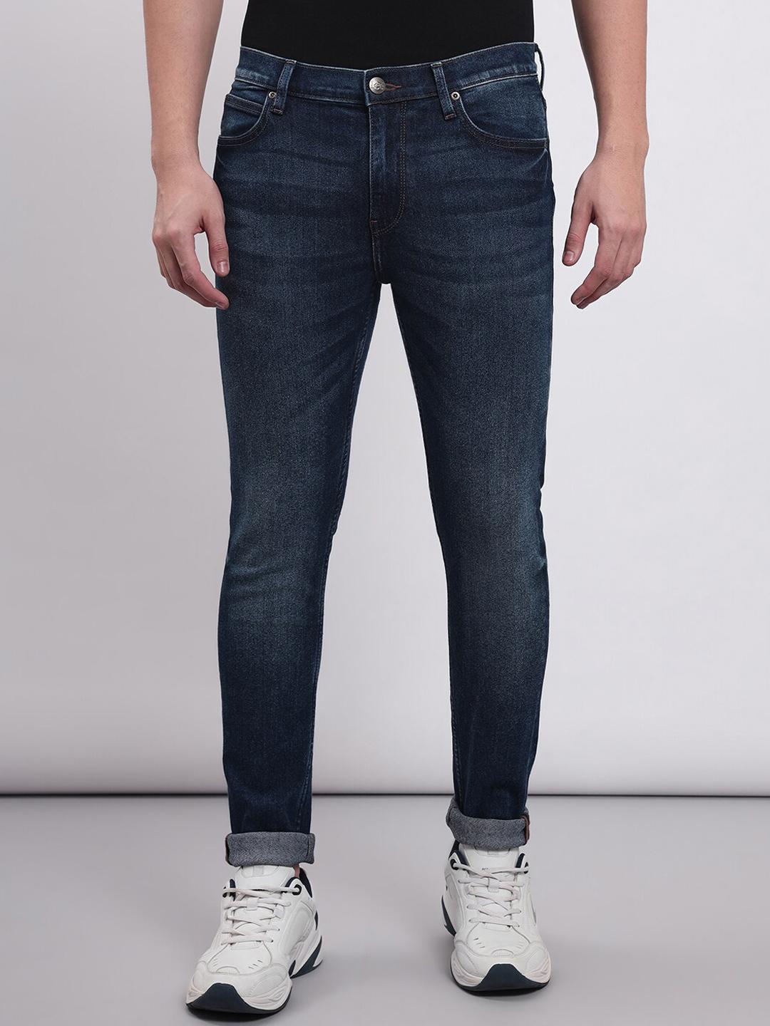 Buy Lee Men Bruce Skinny Fit Clean Look Light Fade Stretchable Jeans ...