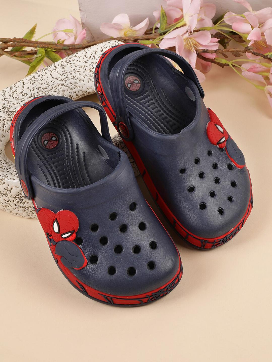 Buy Kids Ville Boys Spider Man Printed Sliders - Flip Flops for Boys ...