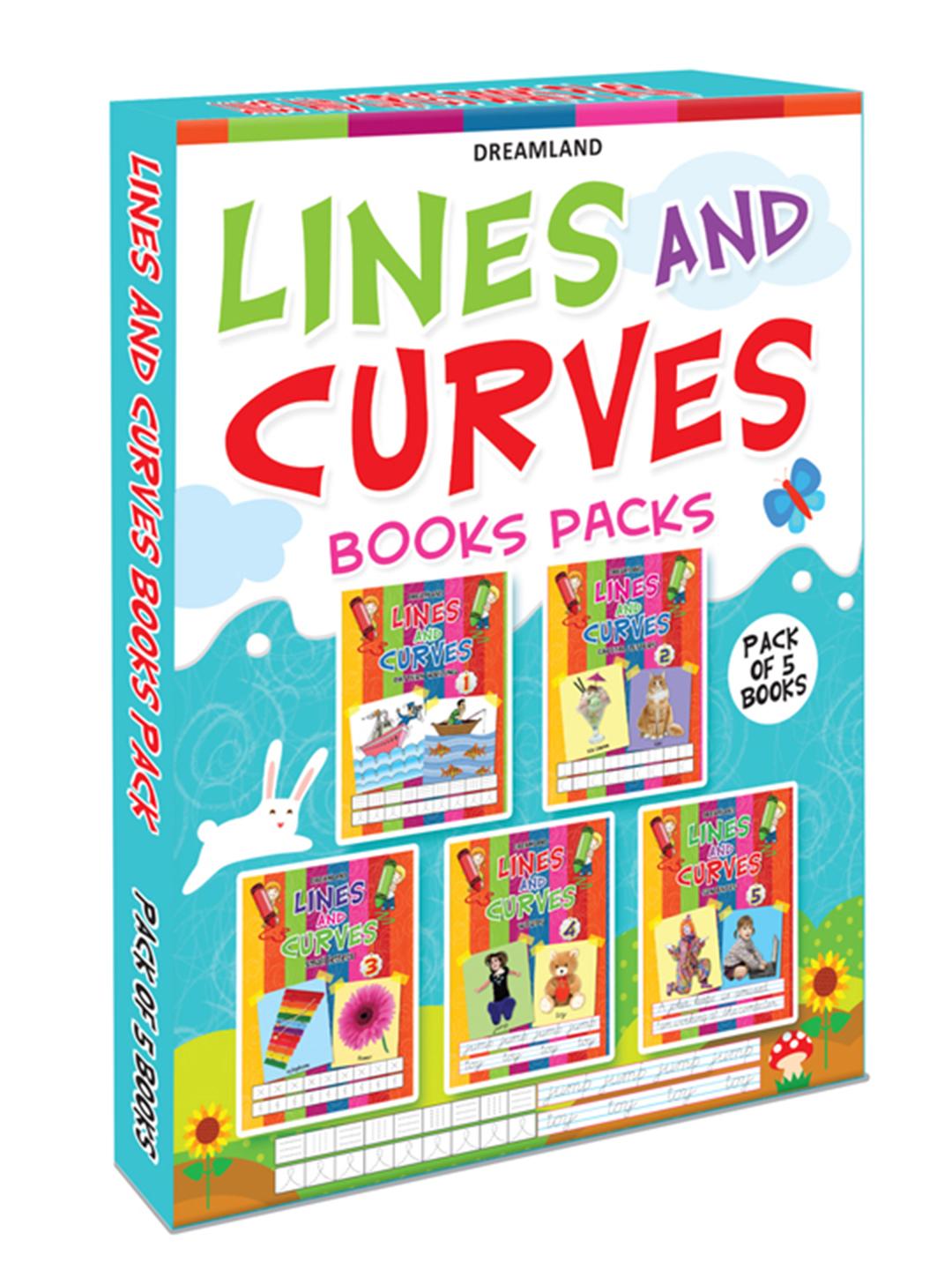 Buy Dreamland Kids Pack Of 5 Lines And Curve Books - Children Books for ...