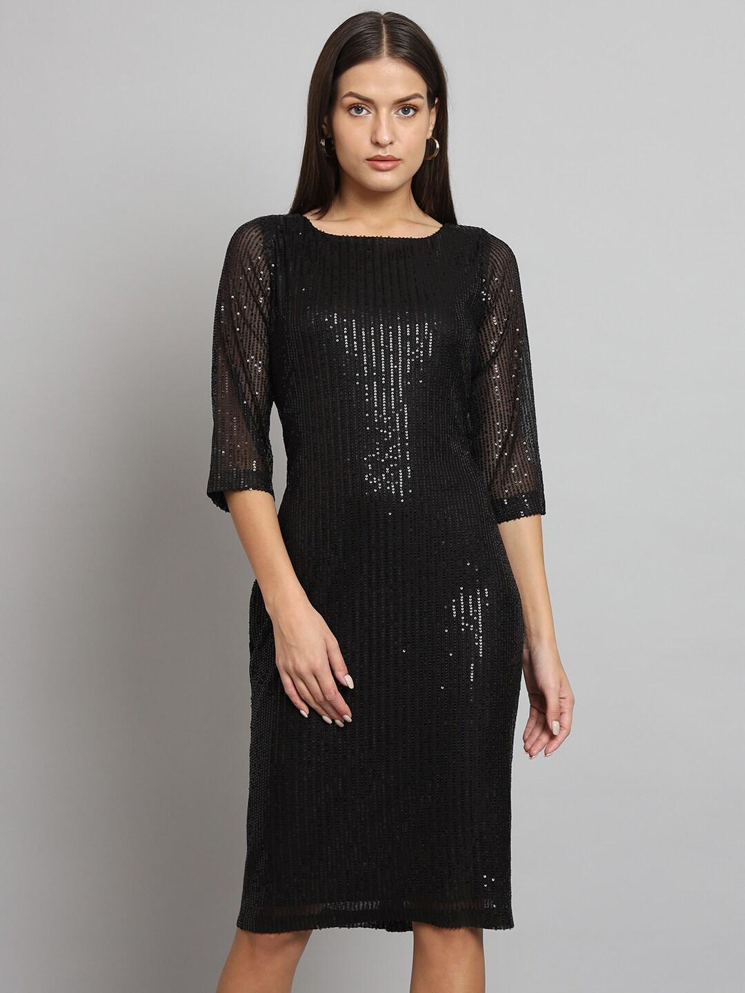 Buy PowerSutra Embellished Sequinned Sheath Dress - Dresses for Women ...
