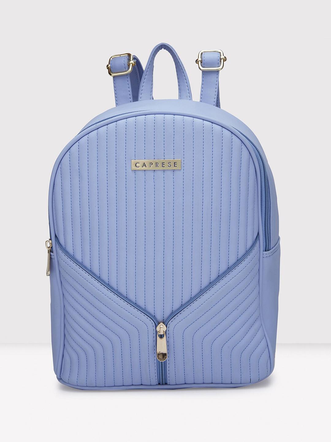 Buy Caprese Women Striped Leather Backpack - Backpacks for Women ...