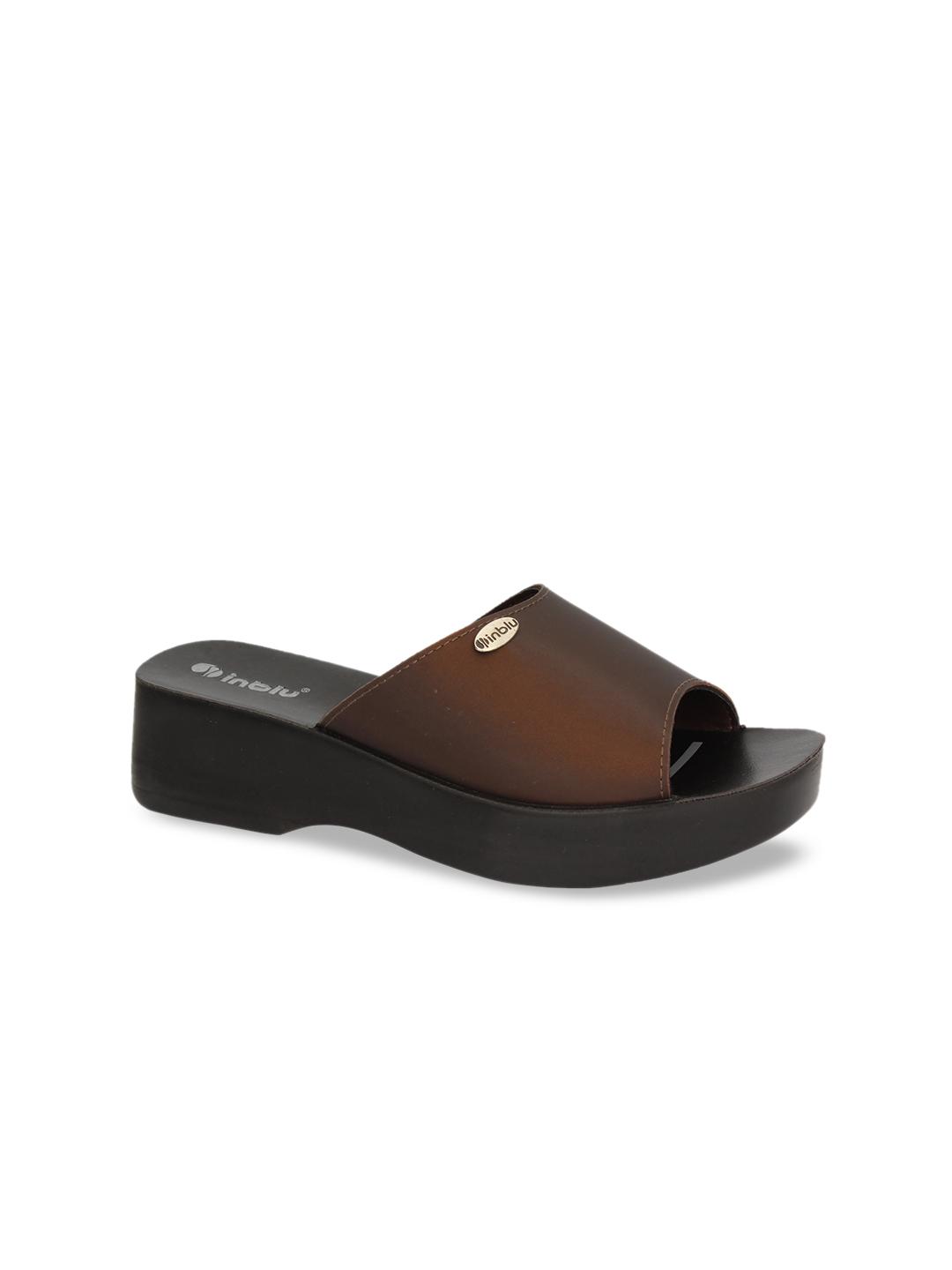 Buy Inblu Lightweight Anti Skid Open Toe Wedges - Heels for Women ...