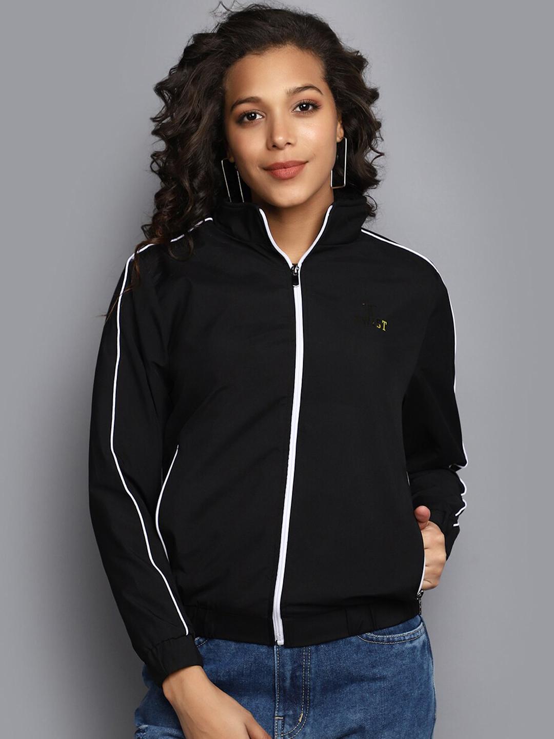 Buy V Mart Mock Collar Acrylic Lightweight Bomber Jacket - Jackets for ...