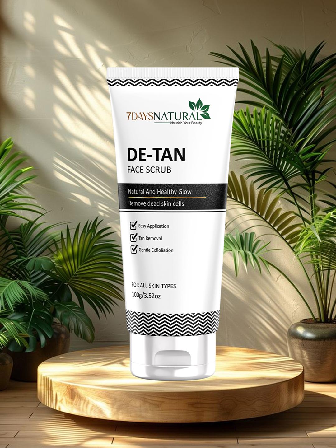 Buy 7DAYSNATURAL De Tan Face Scrub With Vitamin C 100g - Face Scrub And ...