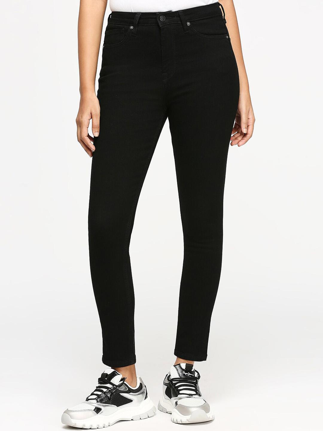 Buy Pepe Jeans Women Skinny Fit High Rise Stretchable Jeans - Jeans for ...