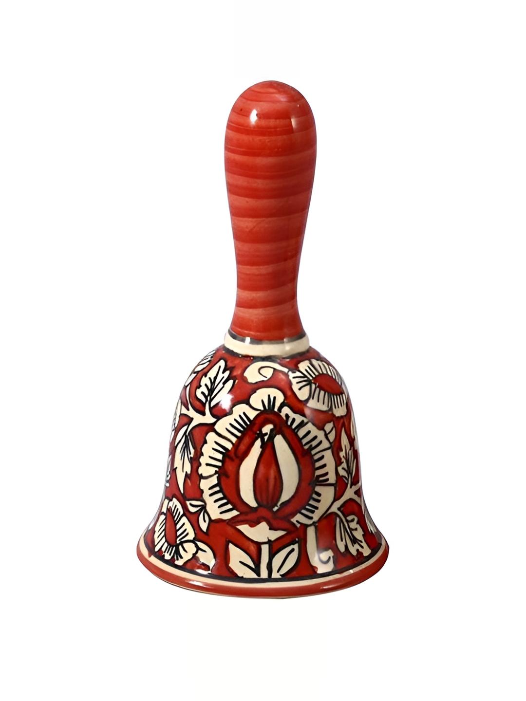 Buy Caffeine Off White & Red Printed Ceramic Dinner Bell - Other ...