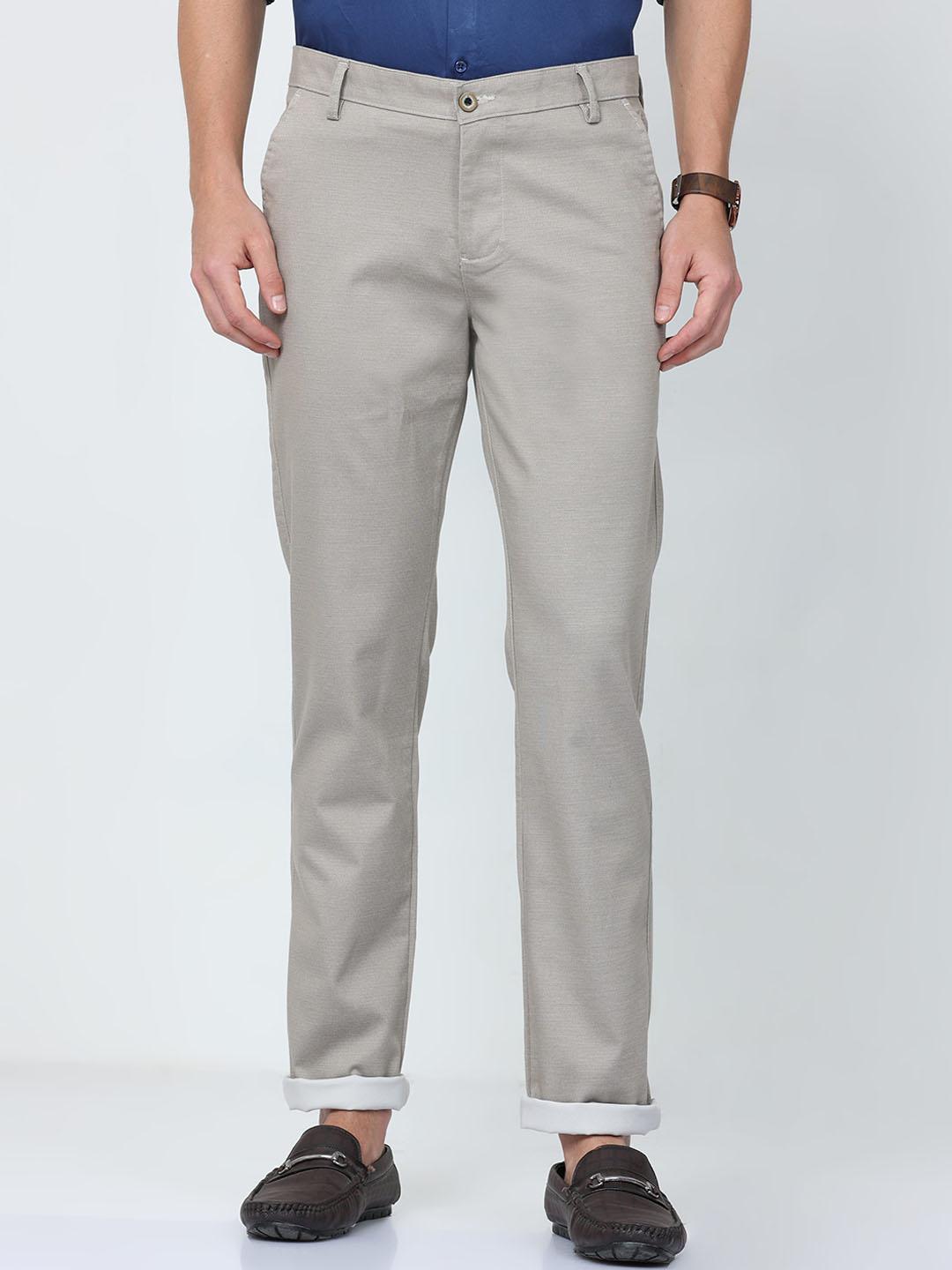 Buy CP BRO Men Mid Rise Classic Slim Fit Trousers - Trousers for Men 25978822 | Myntra