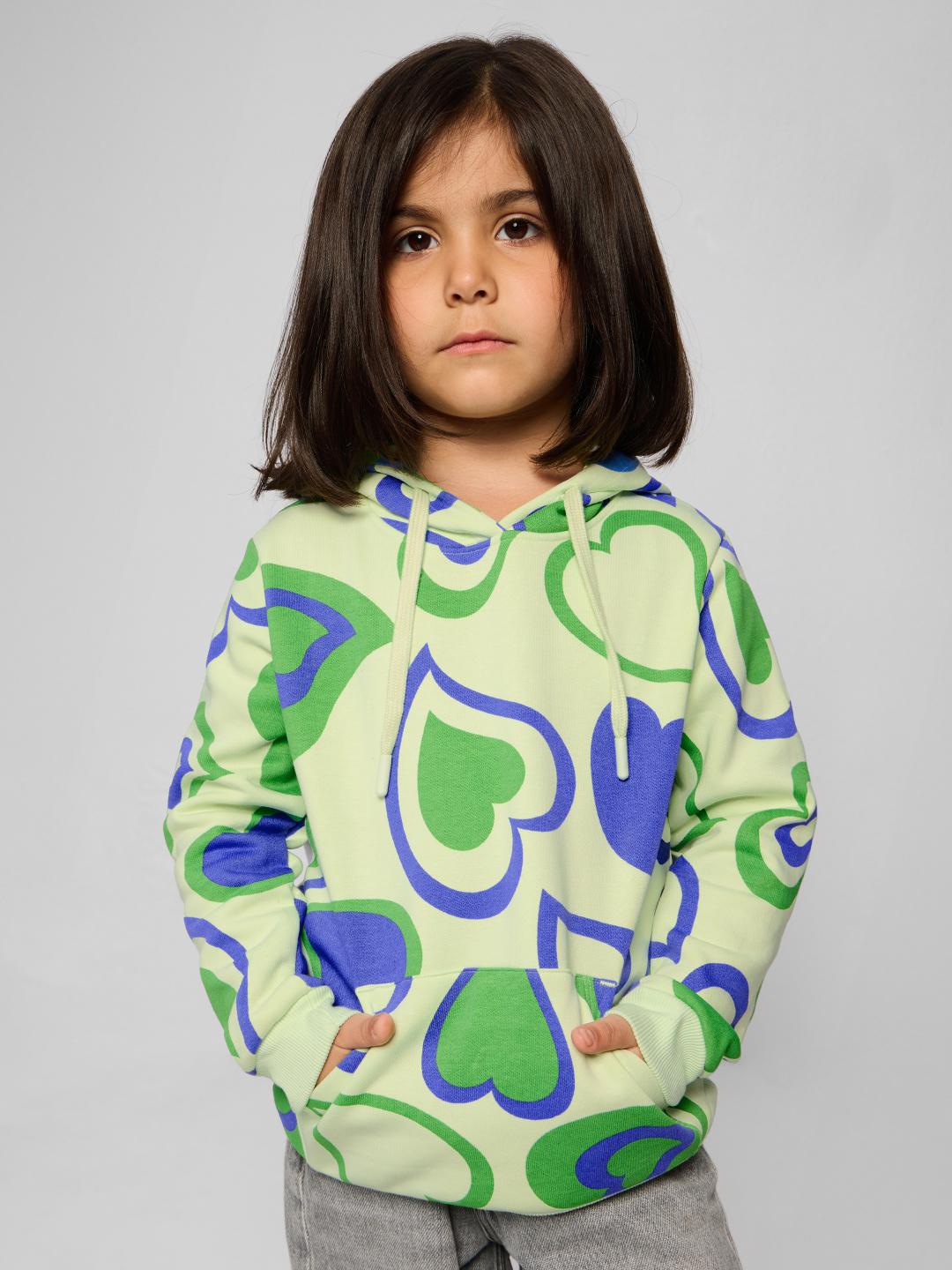 Buy The Souled Store Girls Graphic Printed Hooded Pure Cotton Pullover ...