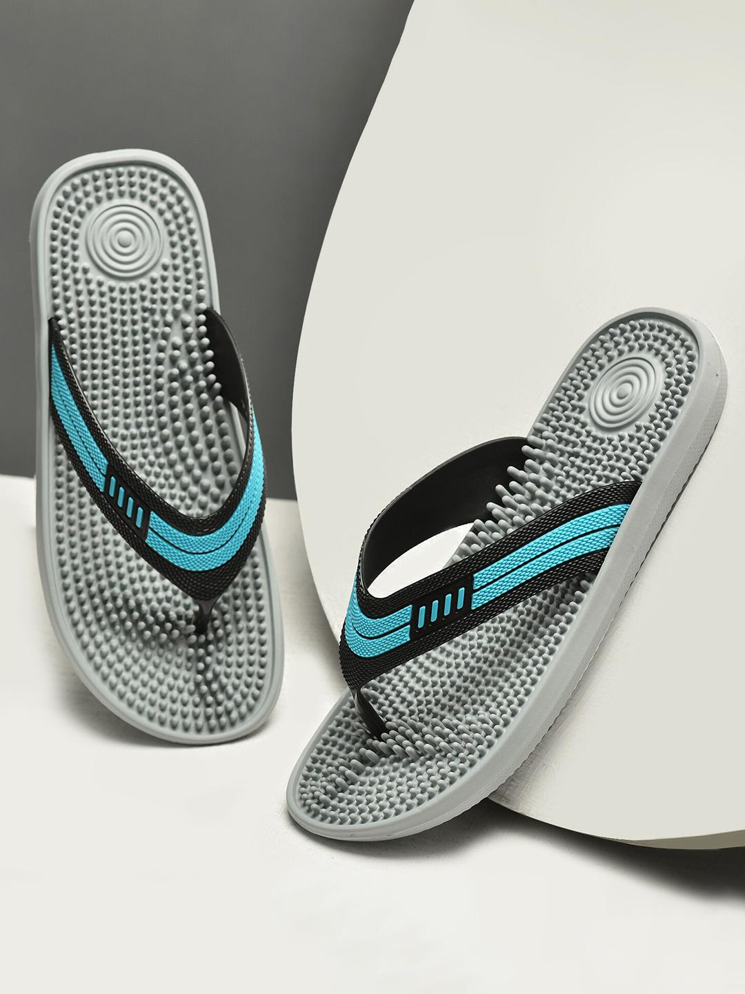 Buy Trenz Men FLEX Striped Lightweight Durable Thong Flip Flops - Flip ...