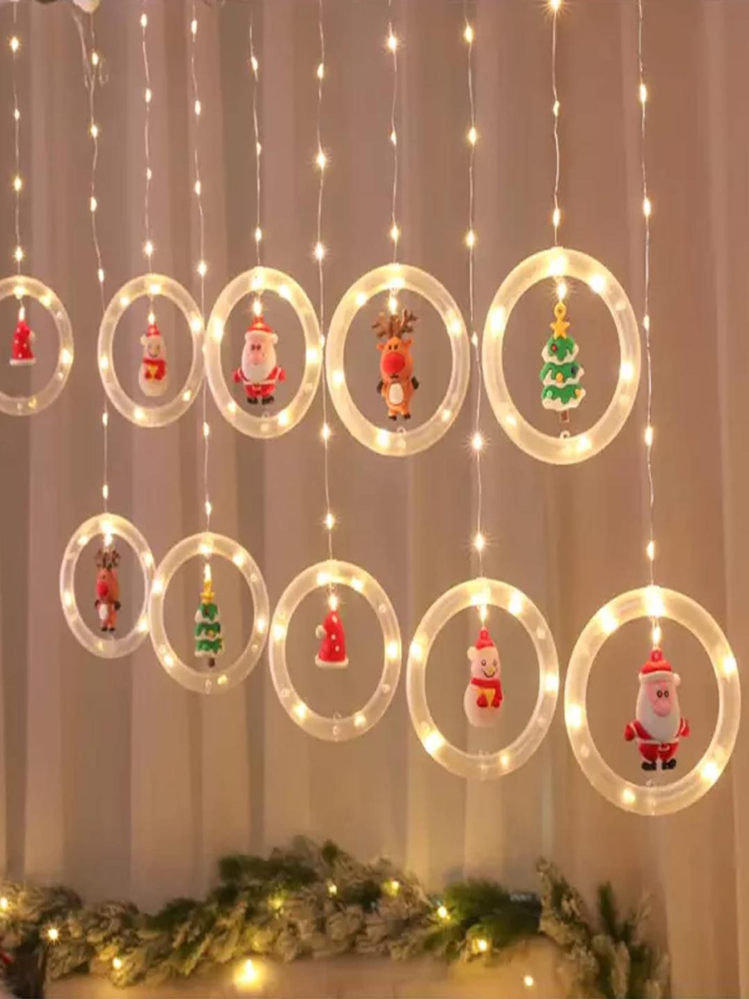Buy Quace Off White Ring Christmas Santa Light - String Lights for ...