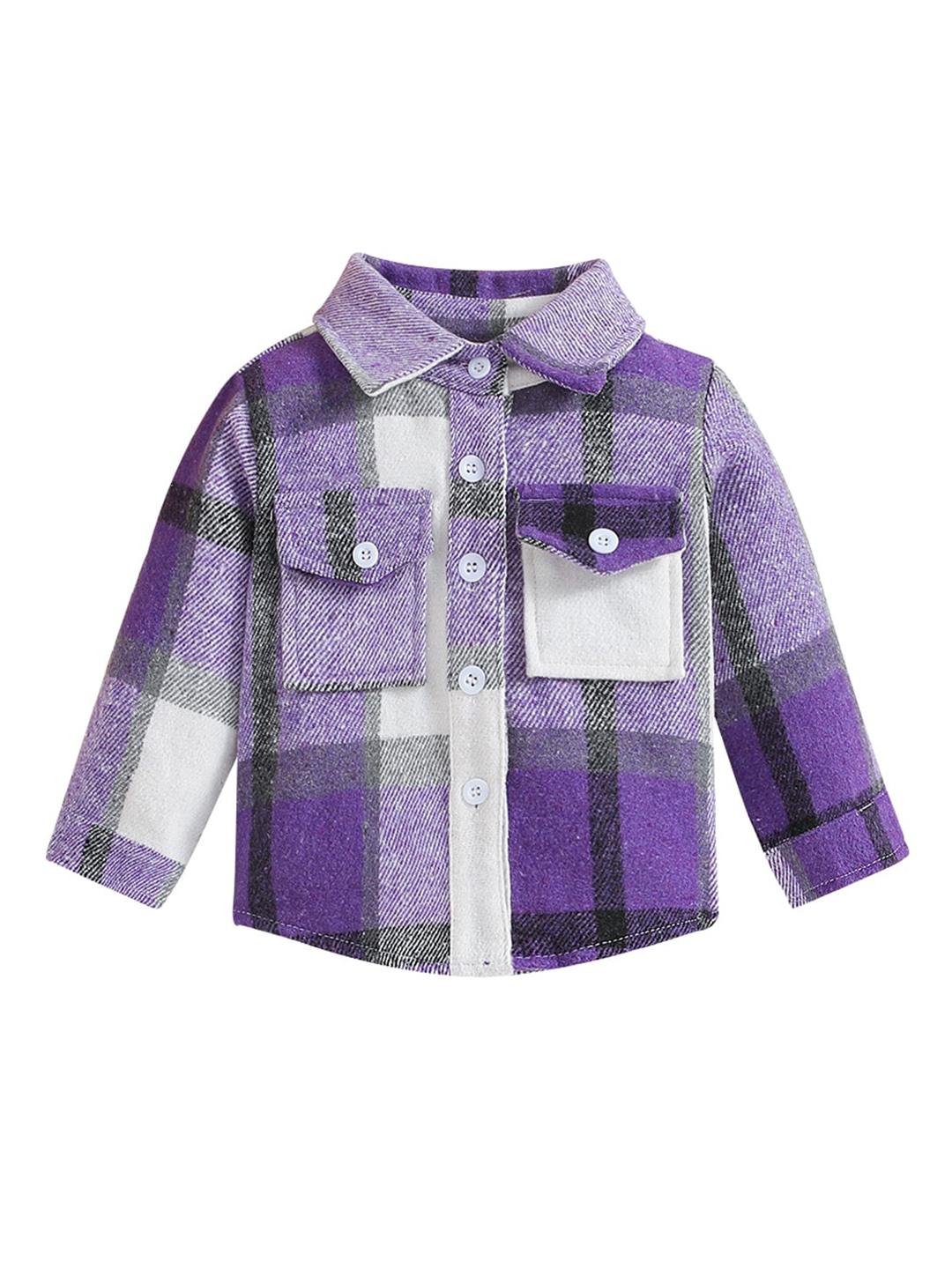 Buy StyleCast Boys Purple Checked Tailored Jacket - Jackets for Boys ...