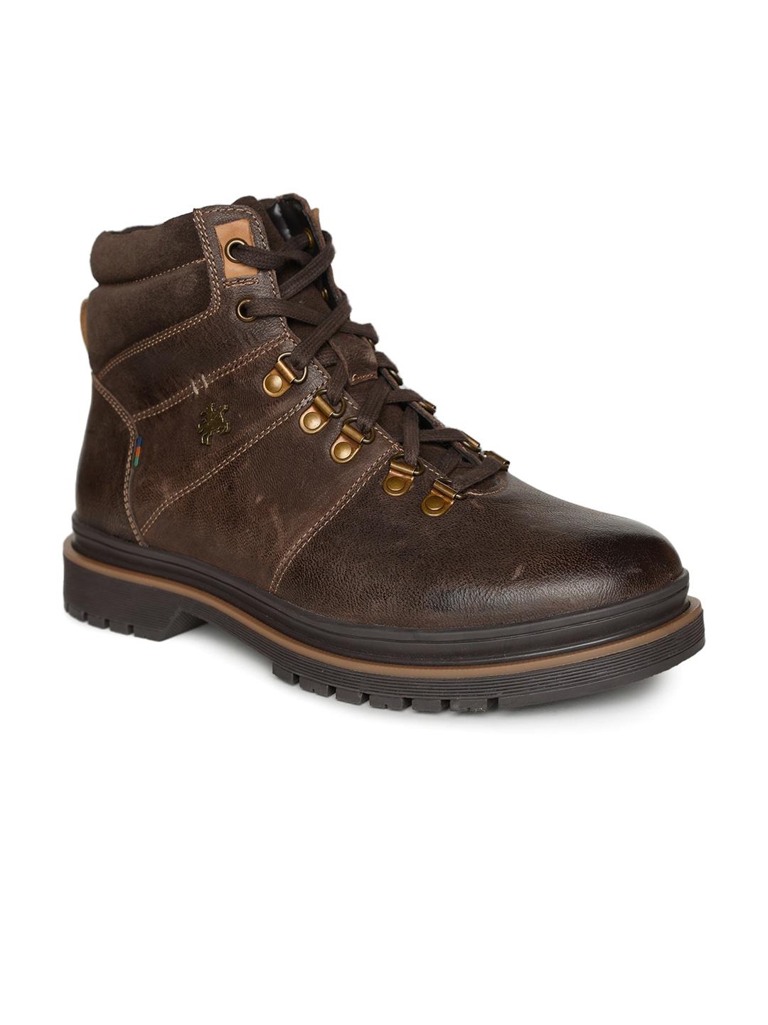 Buy Buckaroo Men Mid Top Leather Biker Boots - Boots for Men 26107716 ...