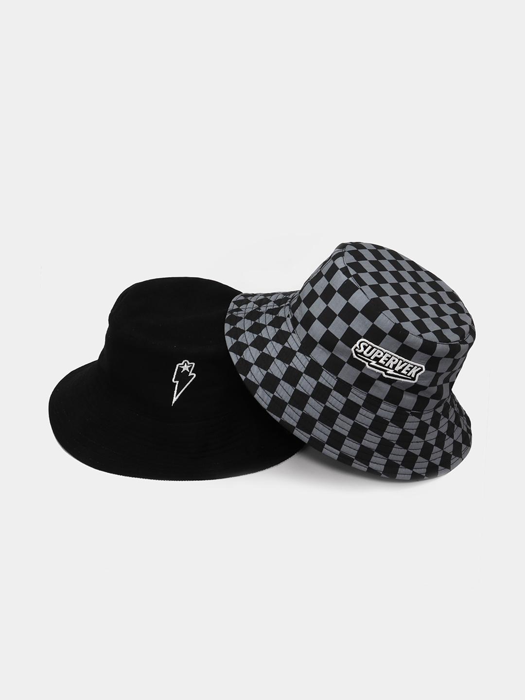 Buy SUPERVEK Checkered Reversible Bucket Hat - Hat for Unisex 26127580 ...