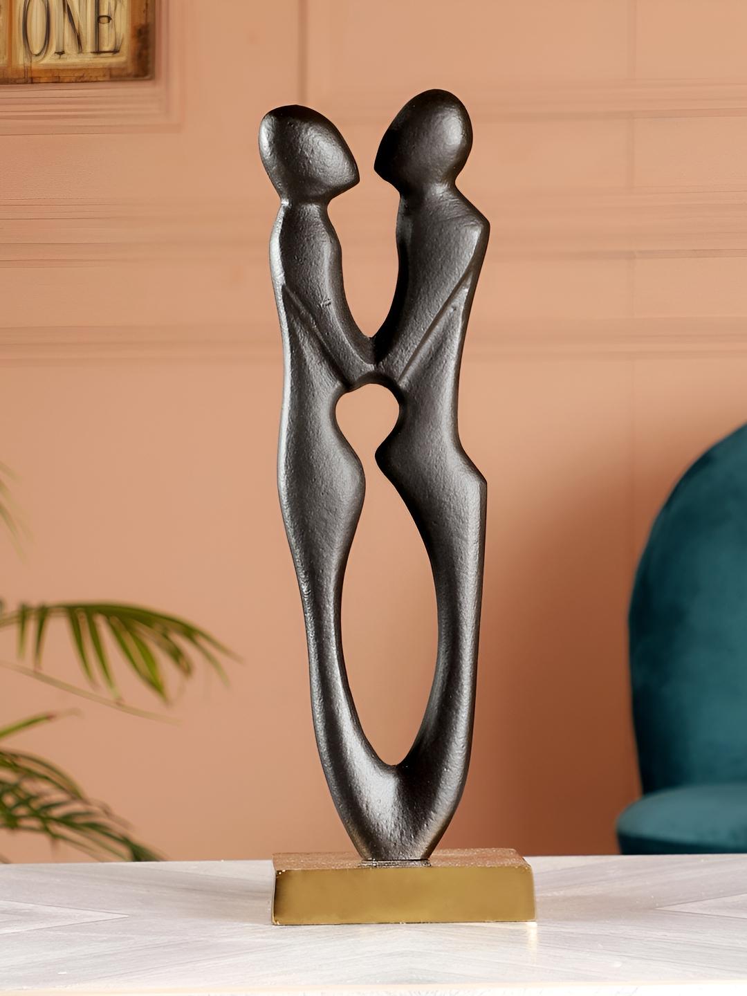 Buy Decor De Maison Couple Black Metal Metallic Living Room Small ...