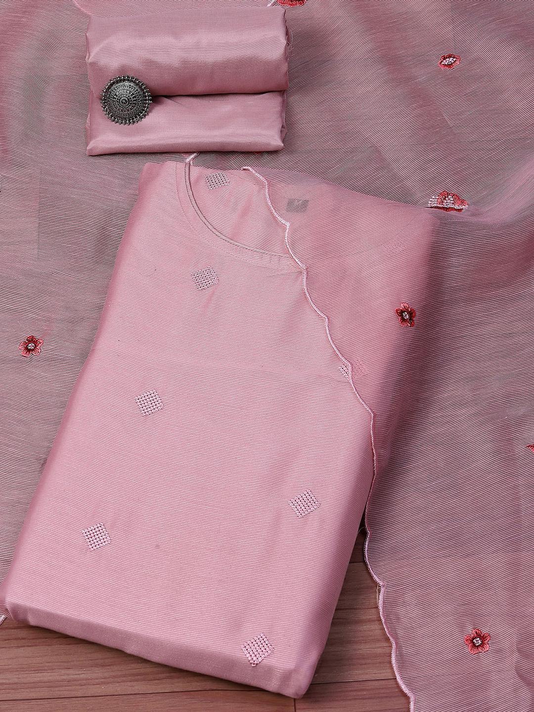 Buy Biba Ethnic Motif Embroidered Unstitched Dress Material - Dress ...