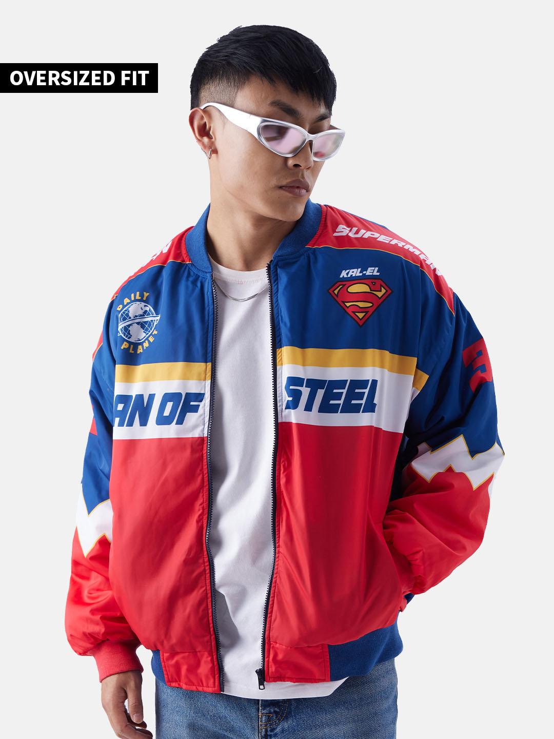 Buy The Souled Store Superman Kal El Men Printed Polyester Oversized ...