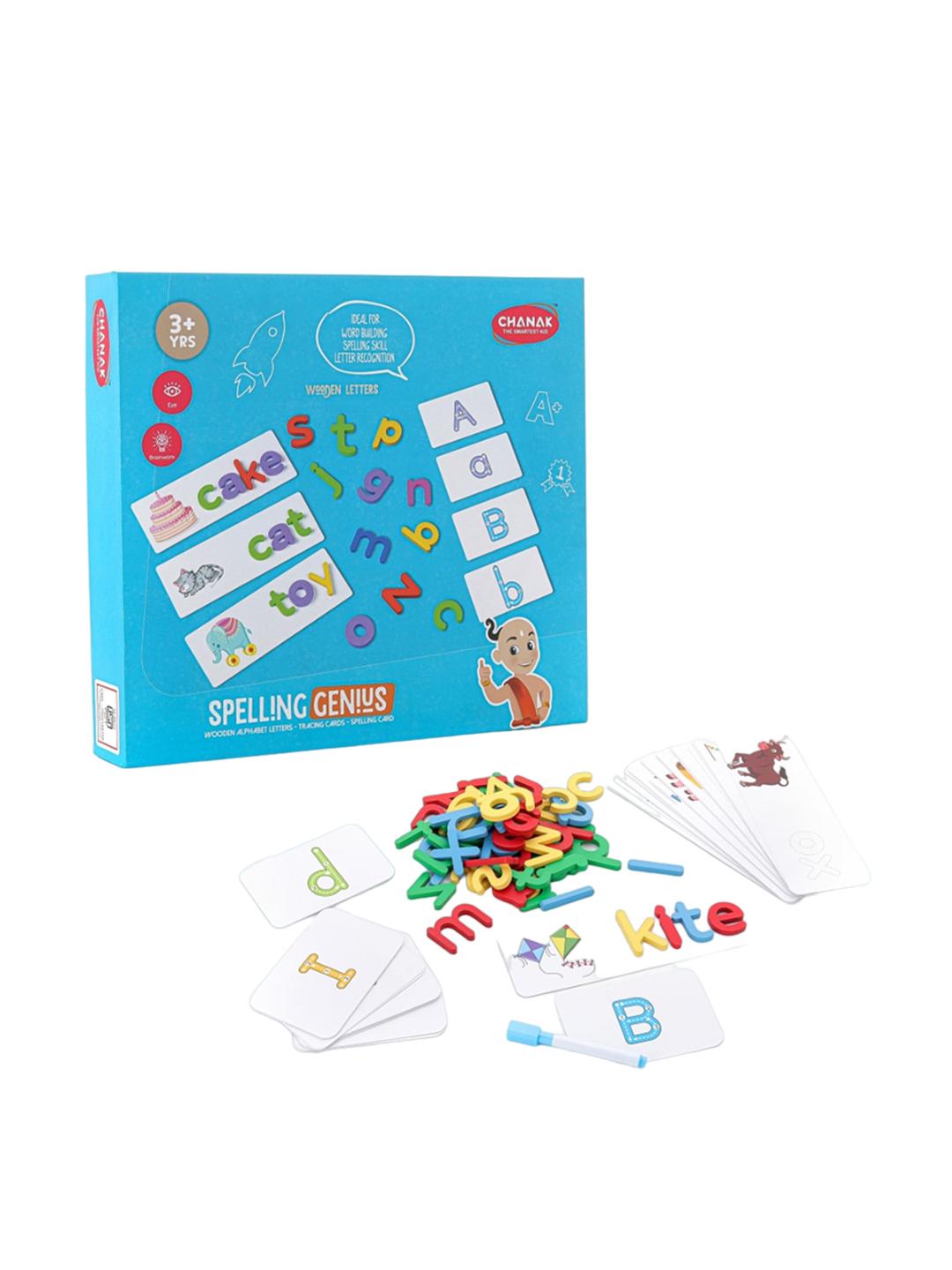 Buy Aditi Toys Kids Spelling Genius Wooden Alphabet Blocks With Cards ...