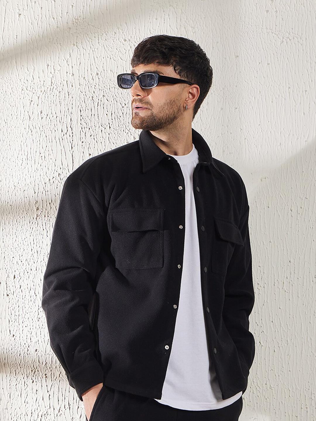 Buy FUGAZEE Relaxed Oversized Casual Shacket - Shackets for Men ...
