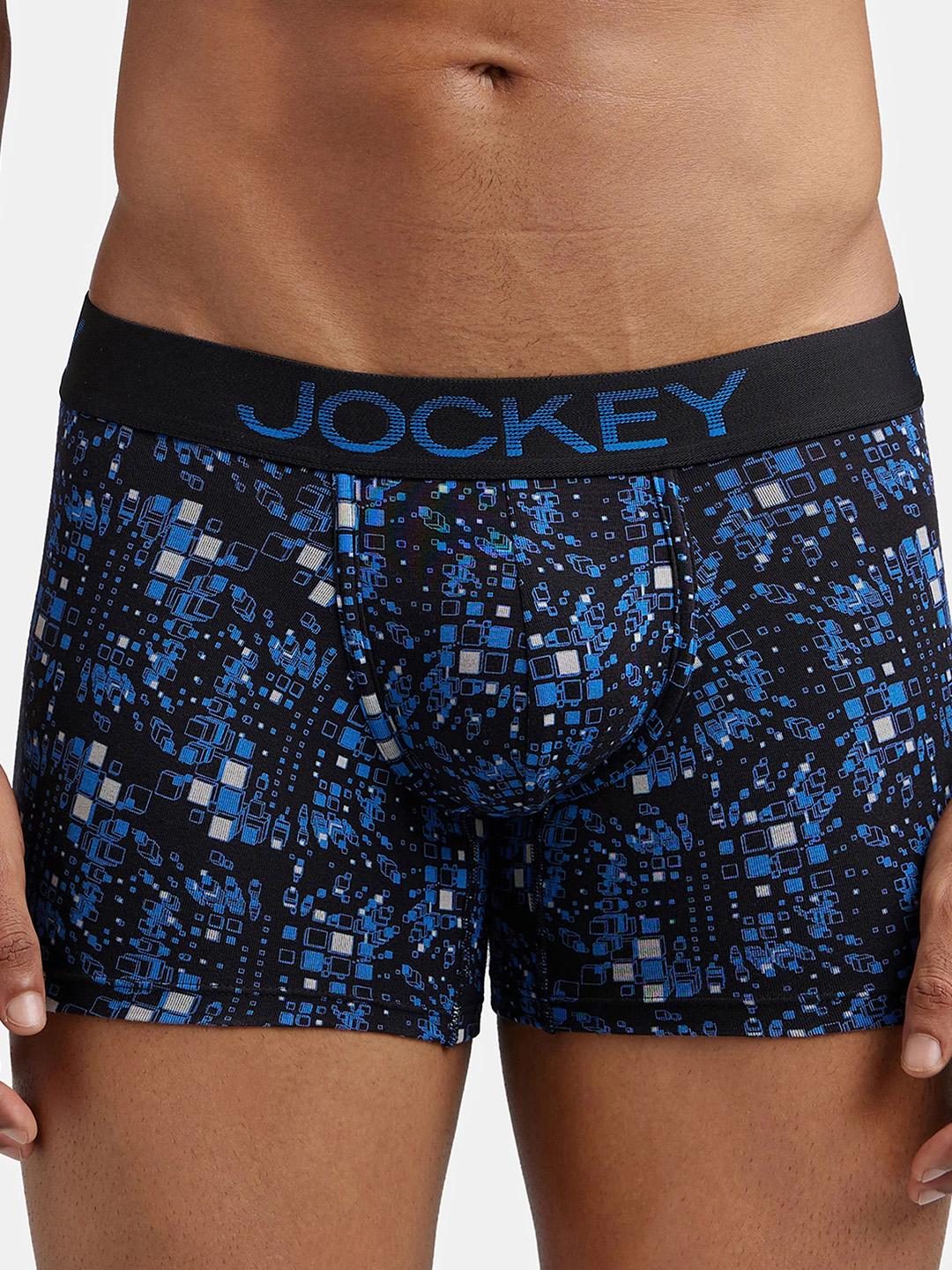 Buy Jockey Super Combed Cotton Stretch Printed Trunk With Ultrasoft ...