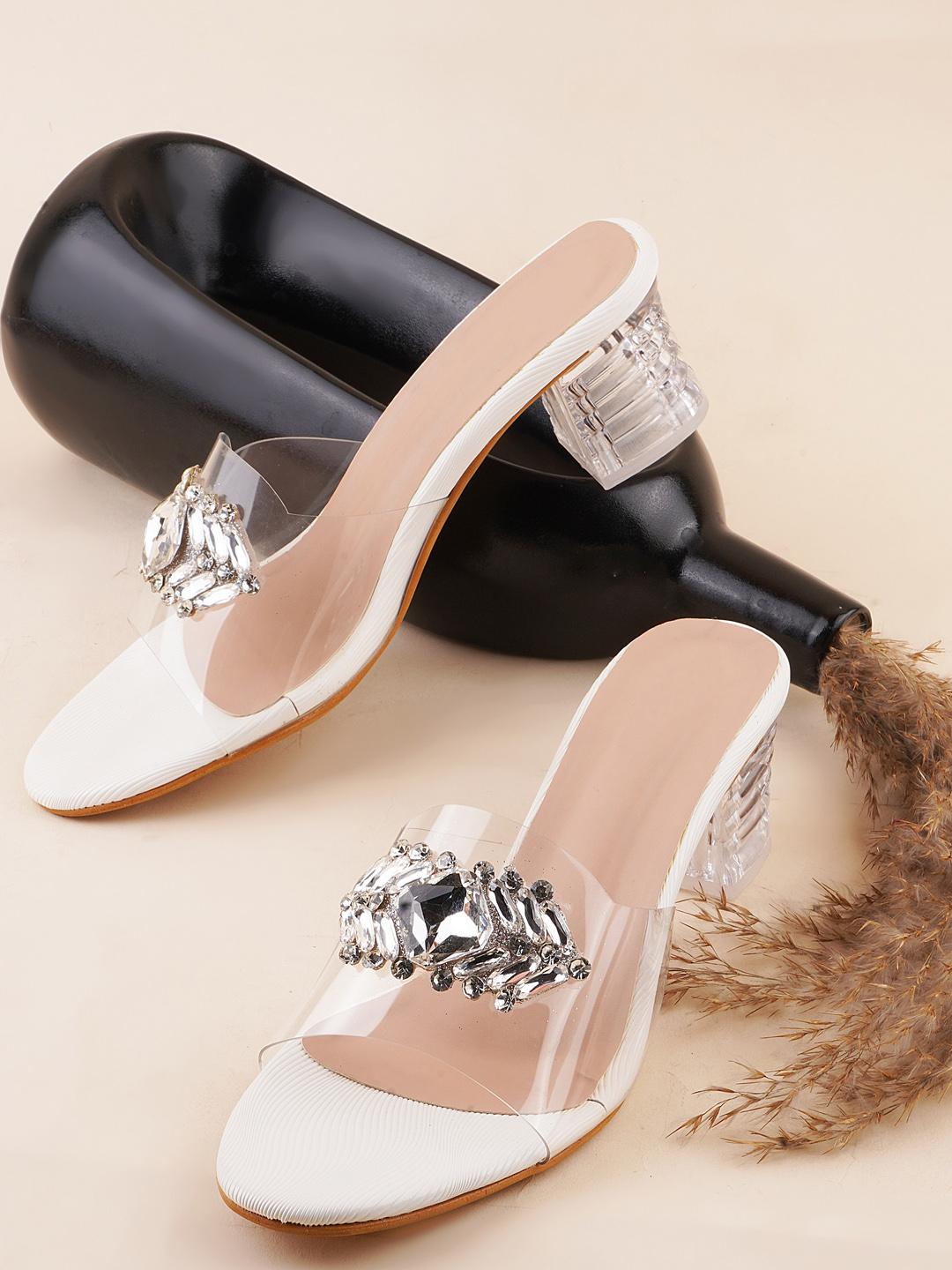 Buy Try Me Embellished Party Block Heels - Heels for Women 26240026 ...