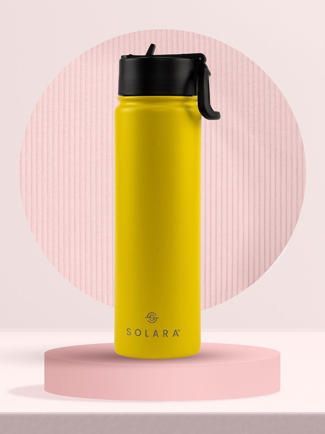 Buy Solara Yellow Brand Logo Stainless Steel Double Wall Vacuum Sipper ...