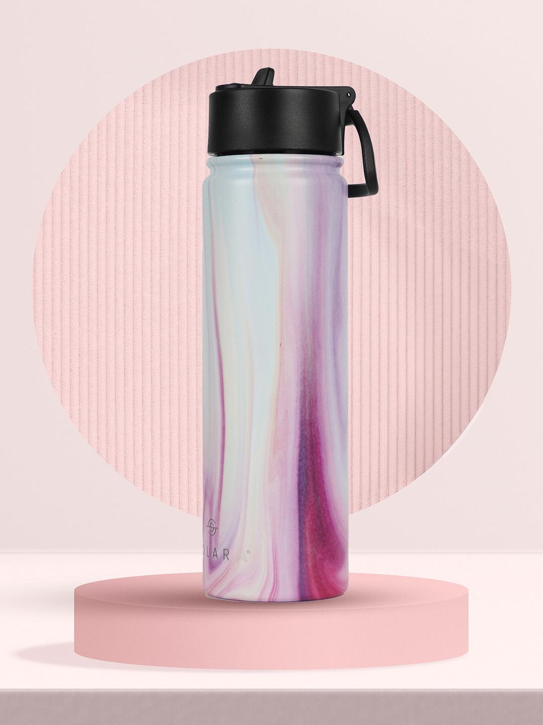 Buy Solara Stainless Steel Vacuum Insulated Water Bottle, Swirl 650 ML ...