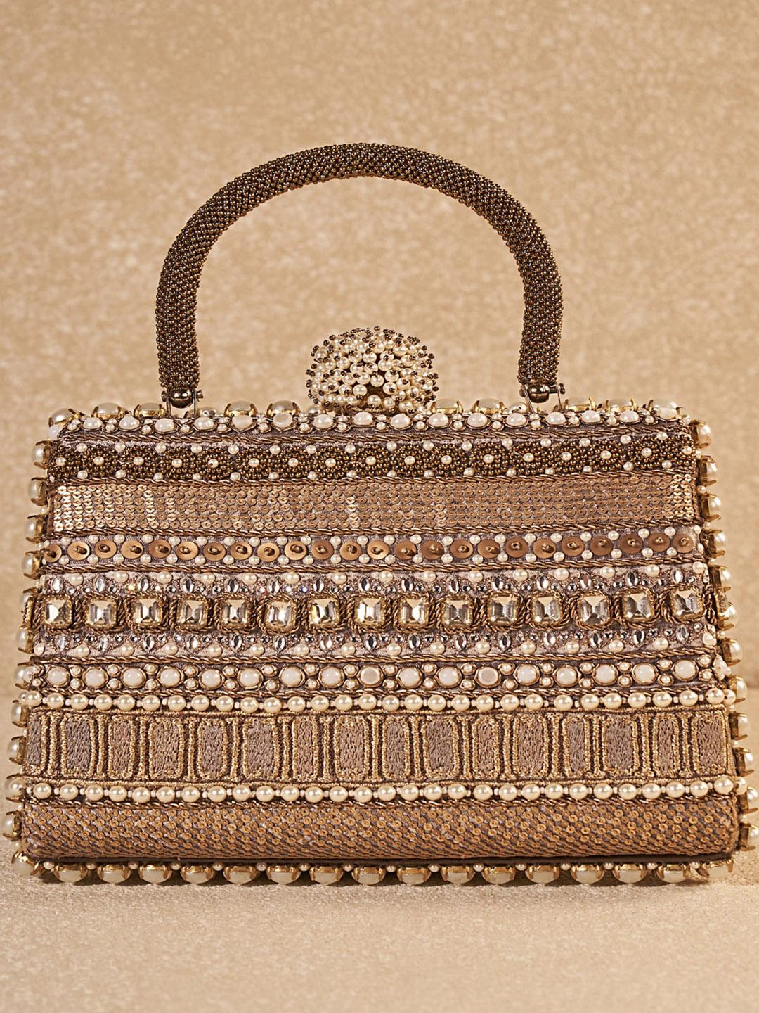 Buy Tarun Tahiliani Embellished Handheld Bag - Handbags for Women ...