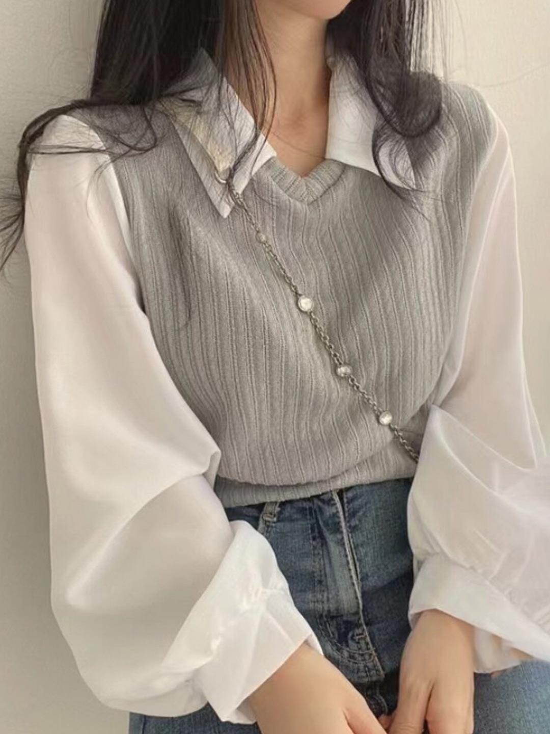 Buy StyleCast Girls Grey V Neck Top - Tops for Girls 26272450 | Myntra