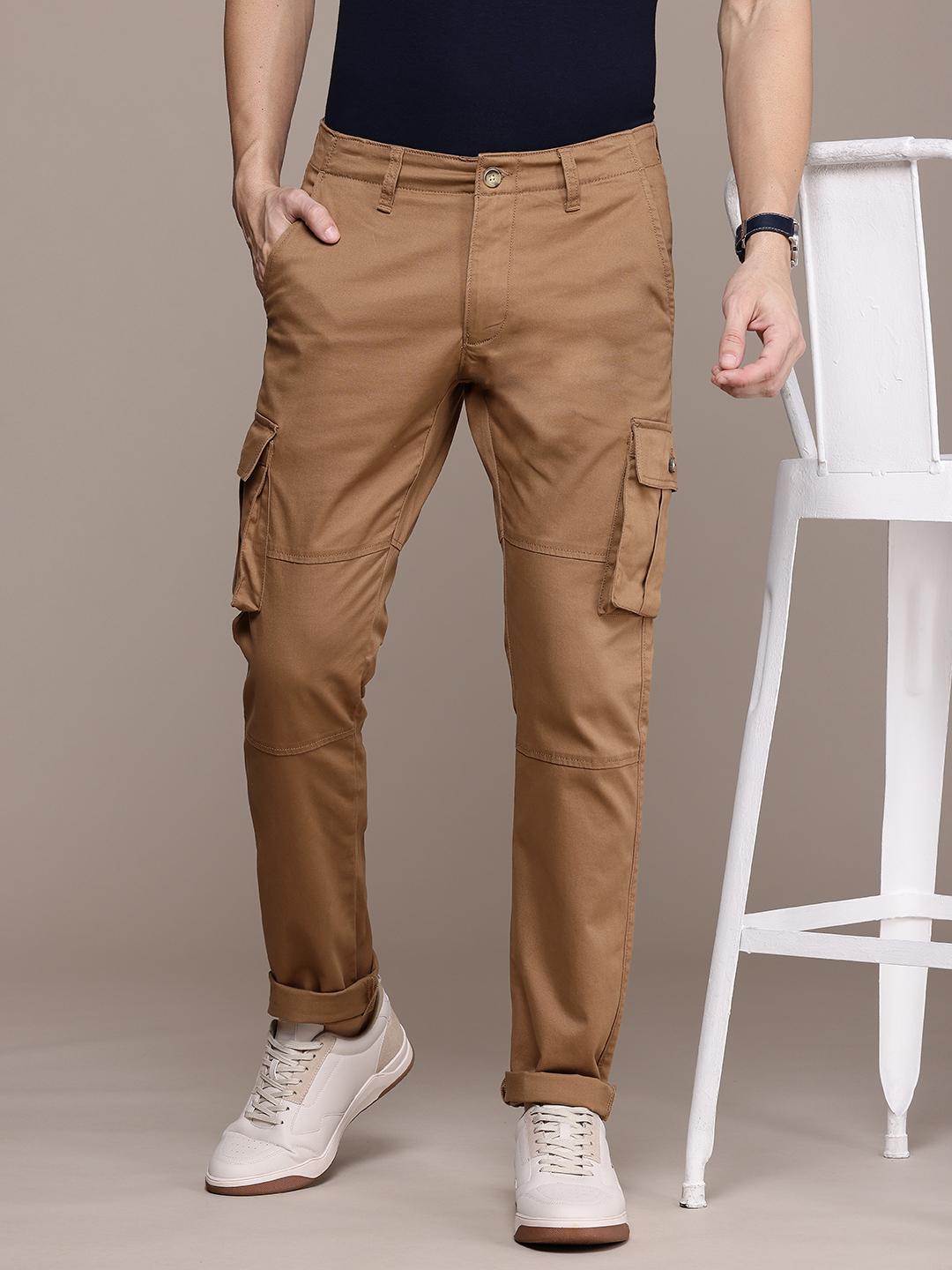 Buy Nautica Men Slim Fit Cargo Trousers - Trousers for Men 26312418 | Myntra