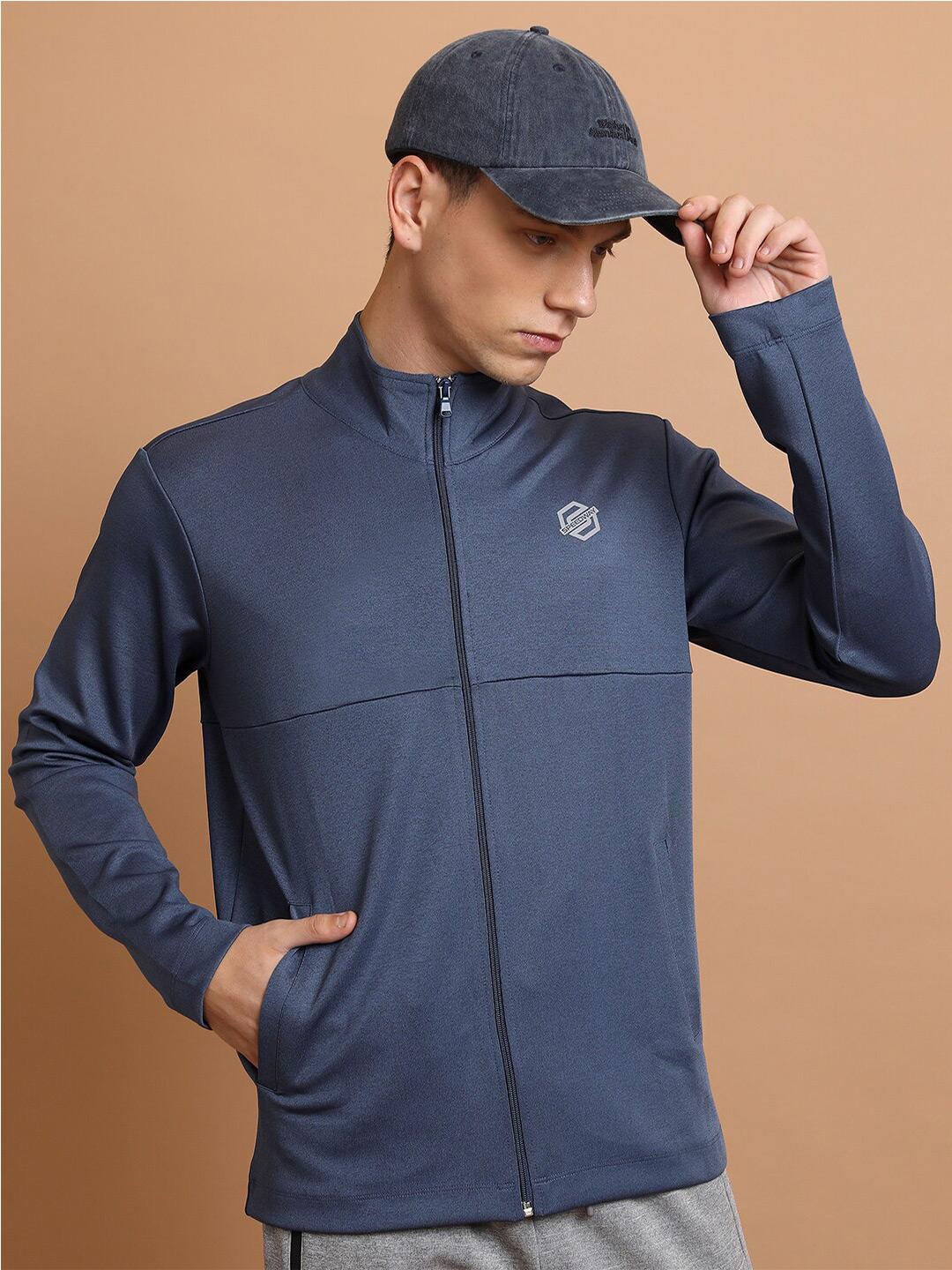 Buy HIGHLANDER Mock Collar Front Open Sweatshirt - Sweatshirts for Men ...