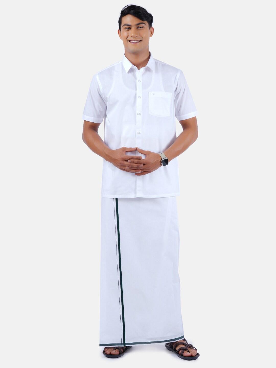 Buy Ramraj Shirt Collar Pure Cotton Clothing Set - Clothing Set for Men ...