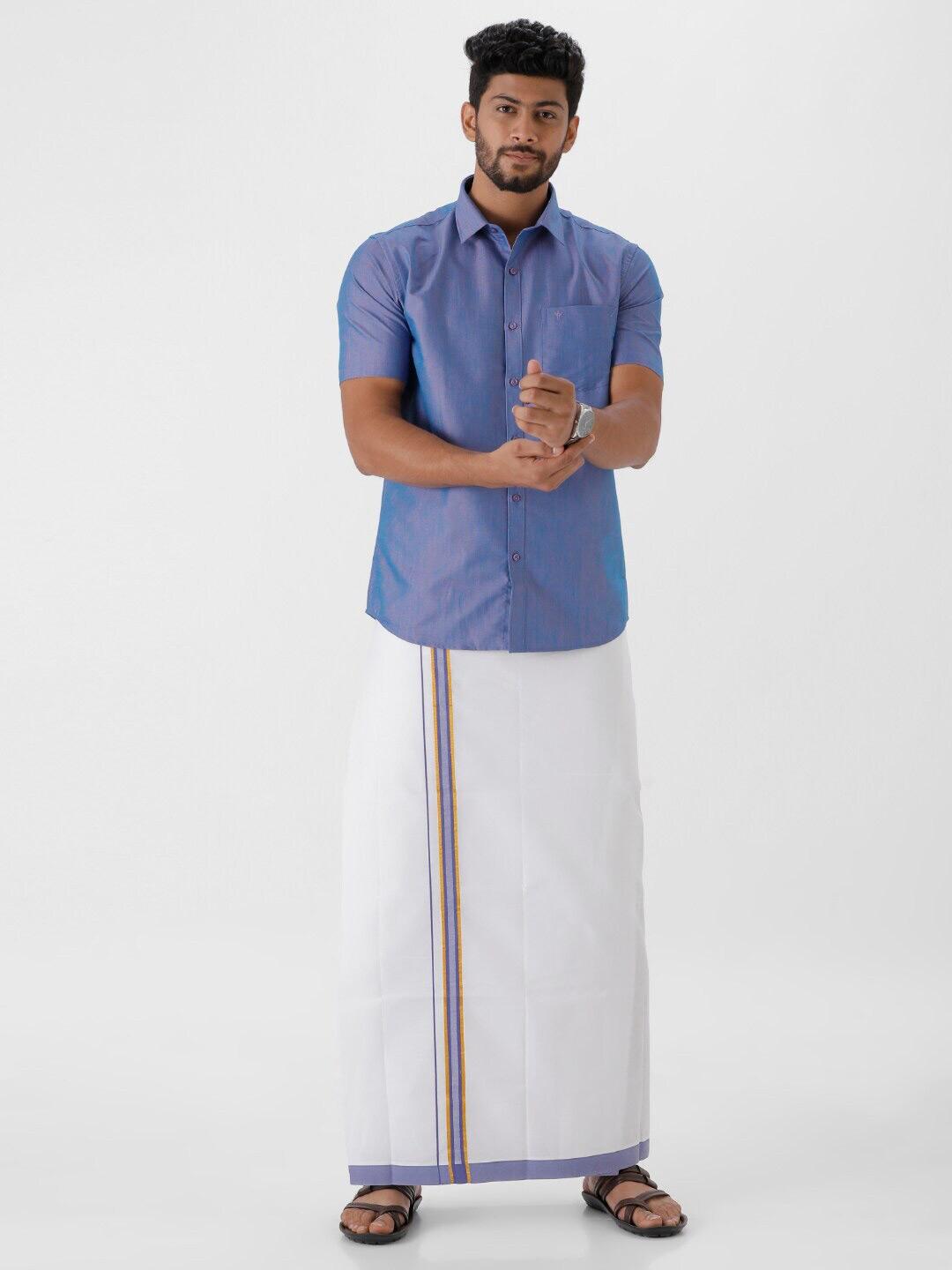 Buy Ramraj Shirt Collar Pure Cotton Clothing Set - Clothing Set for Men ...