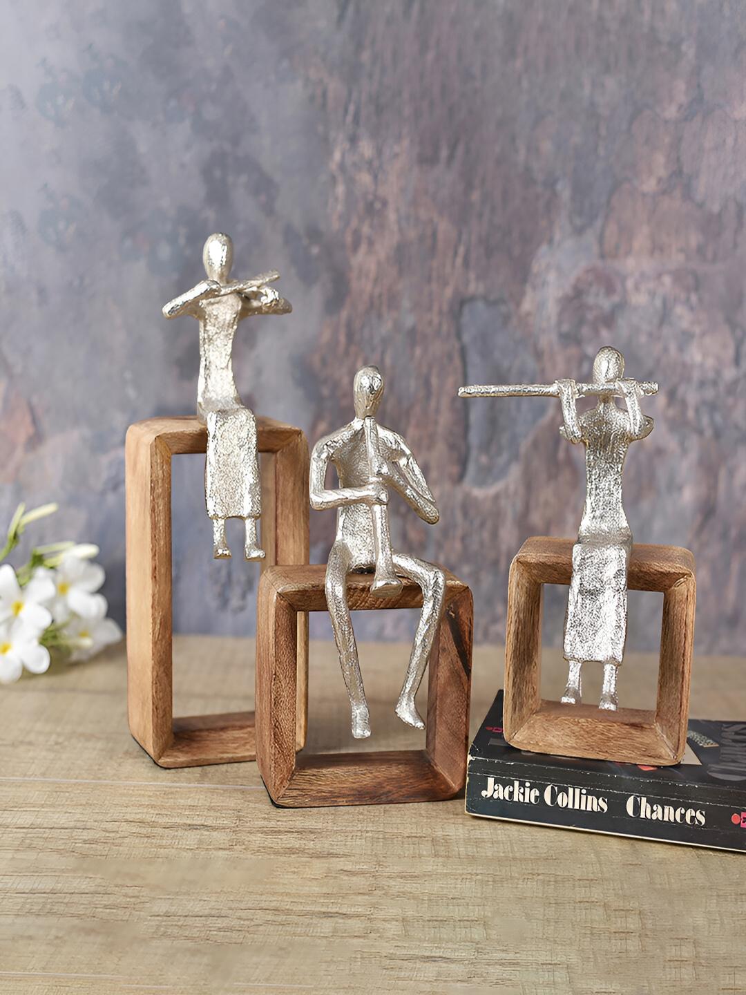 Buy Manor House Silver Toned Metal Curio Showpiece - Showpieces for ...