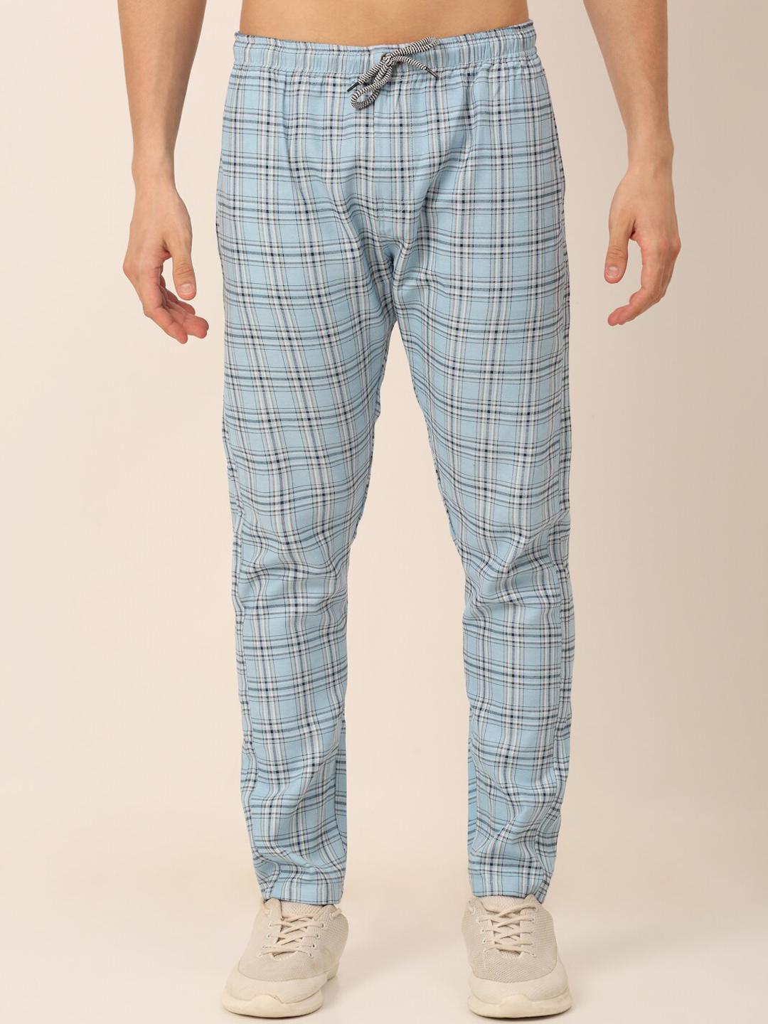 Buy JAINISH Men Checked Pure Cotton Track Pant - Track Pants for Men ...
