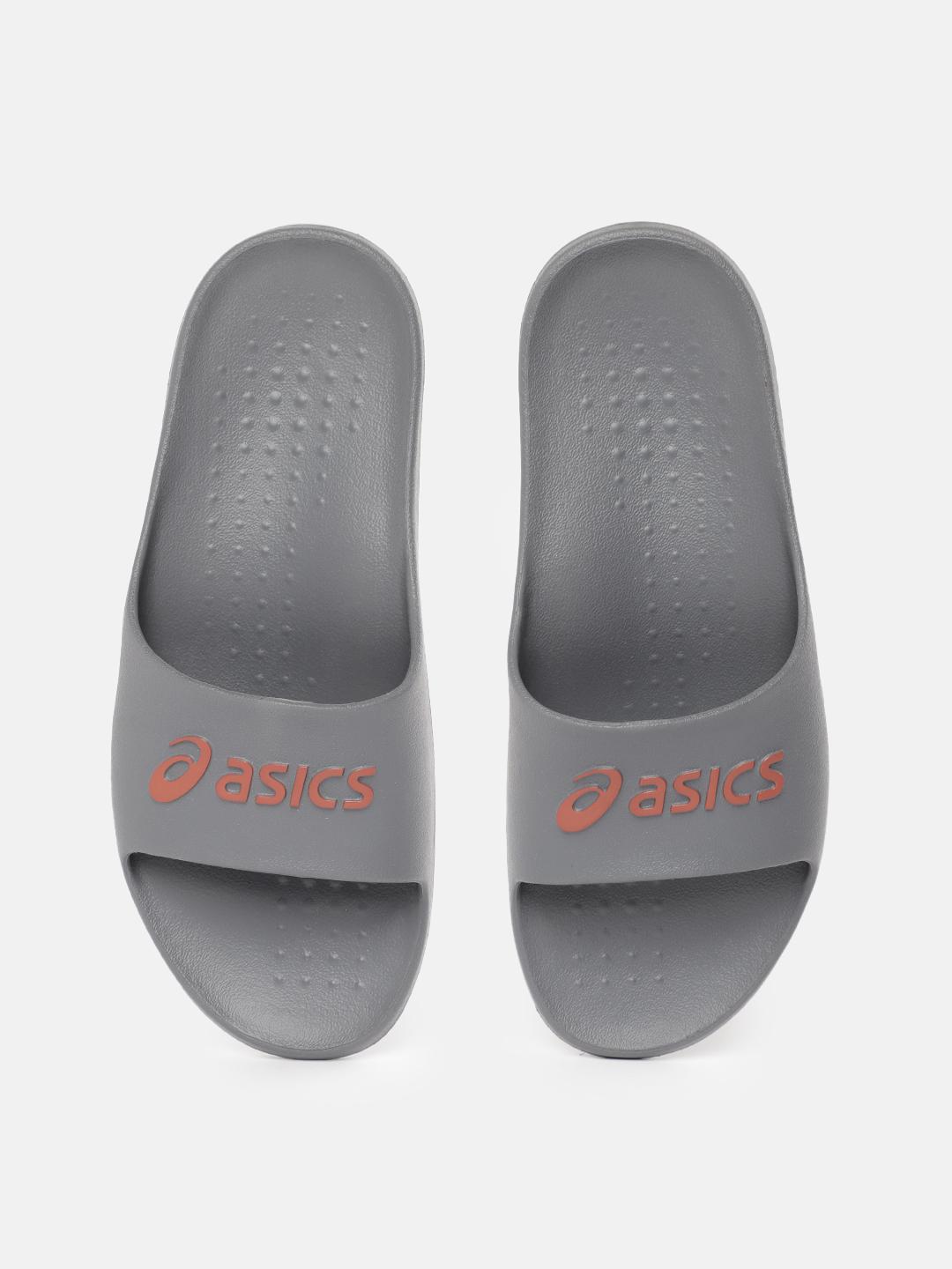 Buy ASICS Unisex Brand Logo Textured Sliders - Flip Flops for Unisex ...