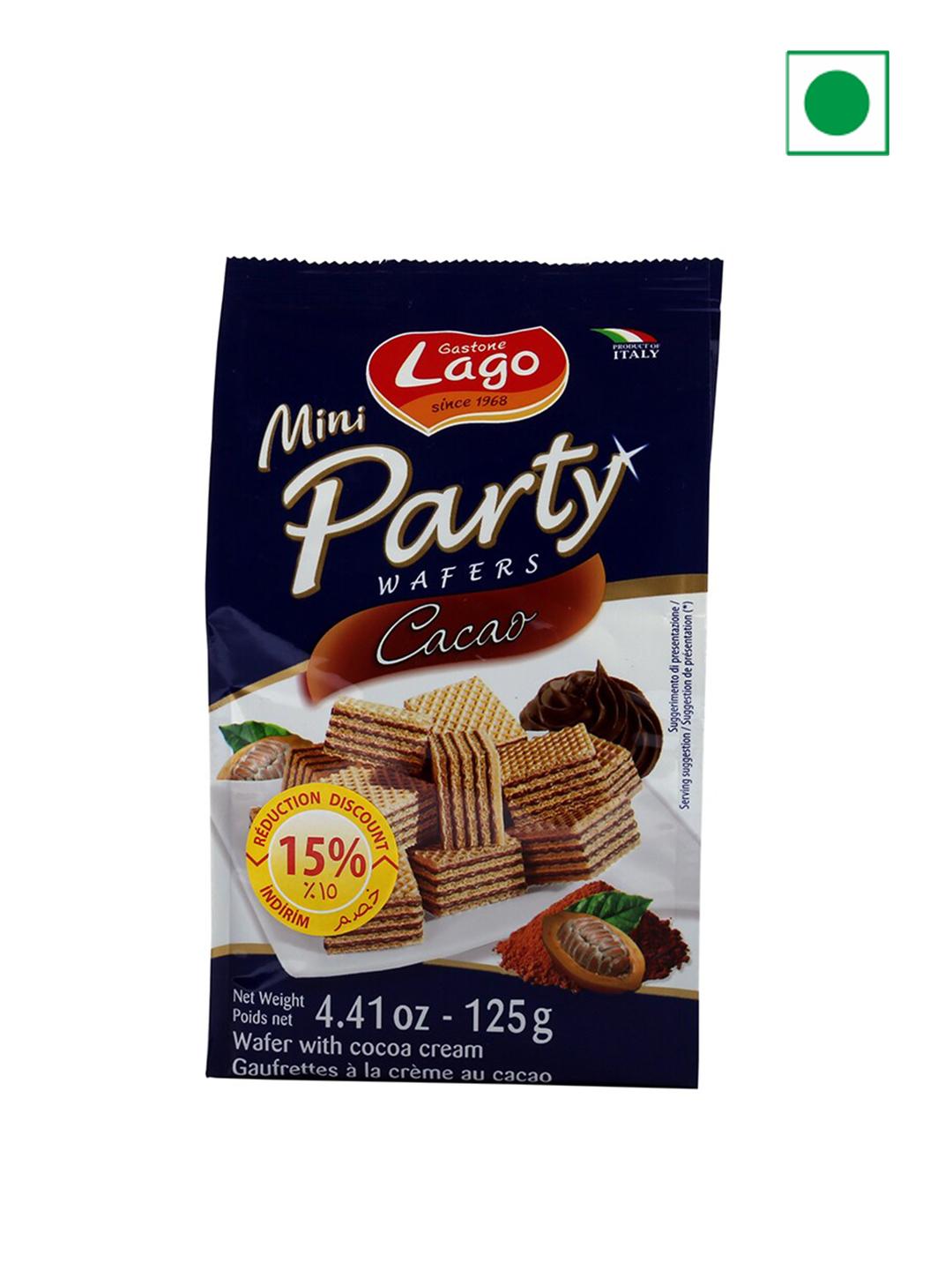 Buy Lago Mini Party Wafers Cocoa Cream 125gms - Munchies for Unisex ...