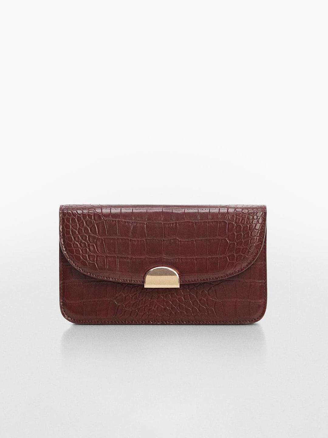 Buy MANGO Croc Textured Structured Sling Bag - Handbags for Women ...