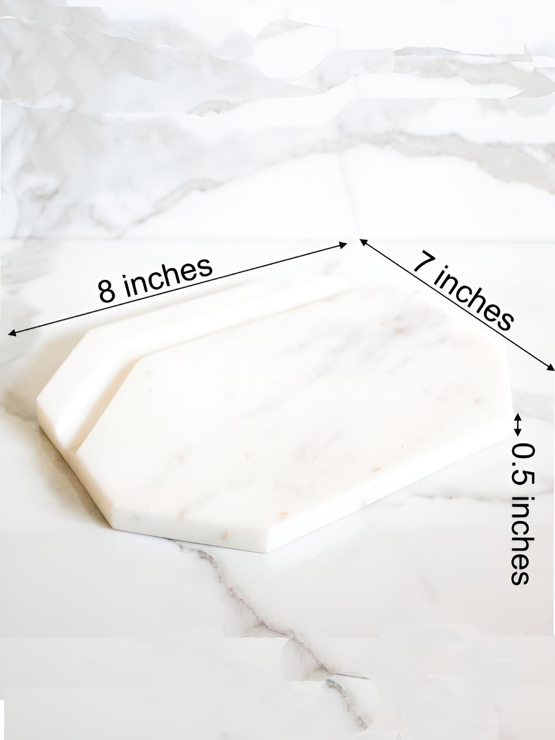 Buy BYORA HOMES White Stoneware Food Platter - Food Platter for Unisex ...
