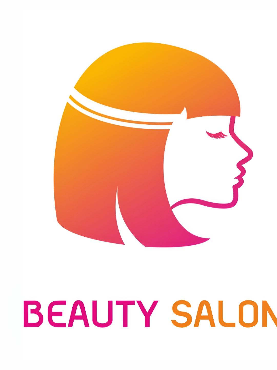Buy CVANU Orange & Pink Beauty Salon Printed Self Adhesive Wall Sticker ...
