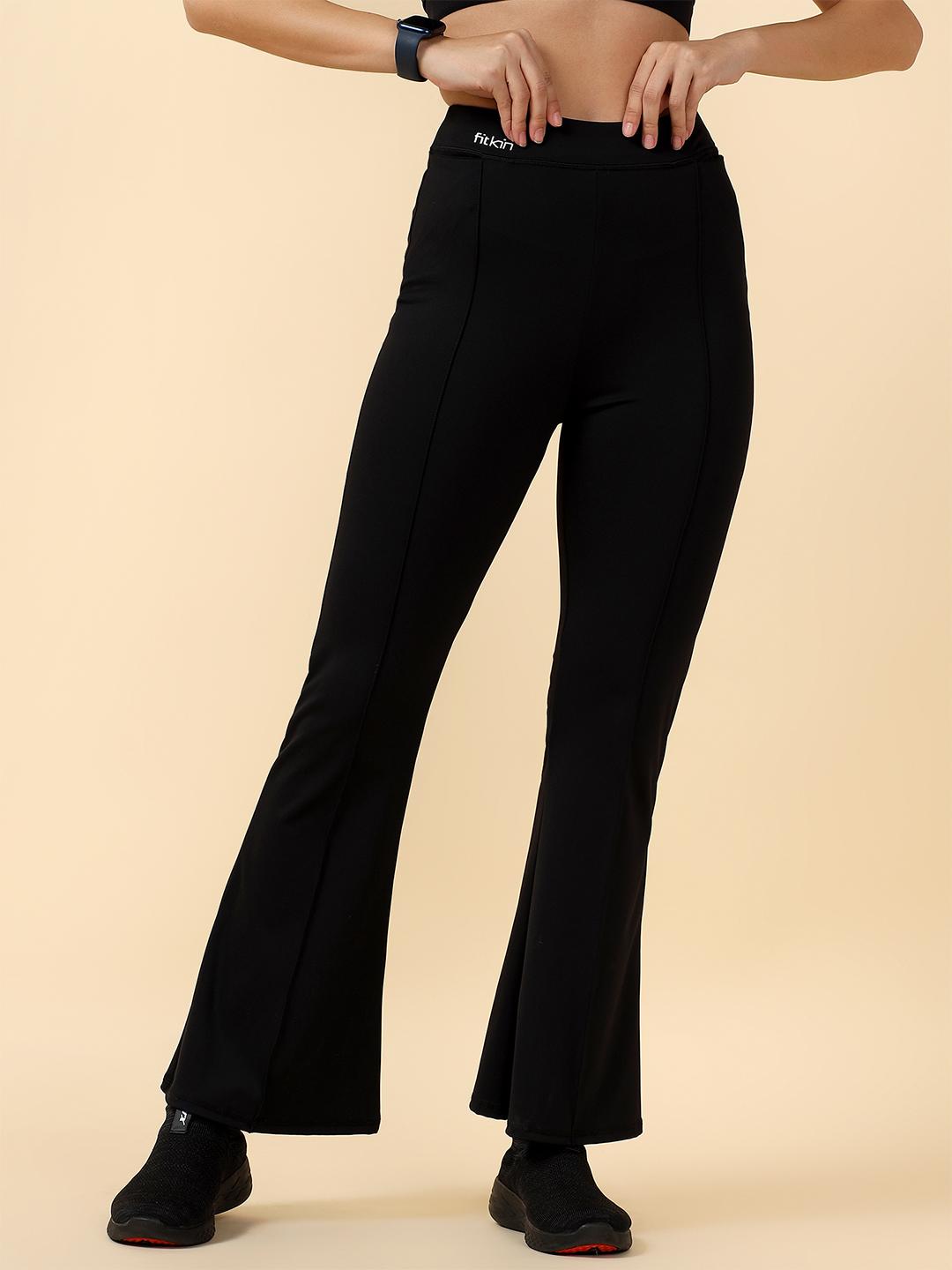 Buy Fitkin Women Bootcut Mid Rise Anti Odour Track Pants - Track Pants ...