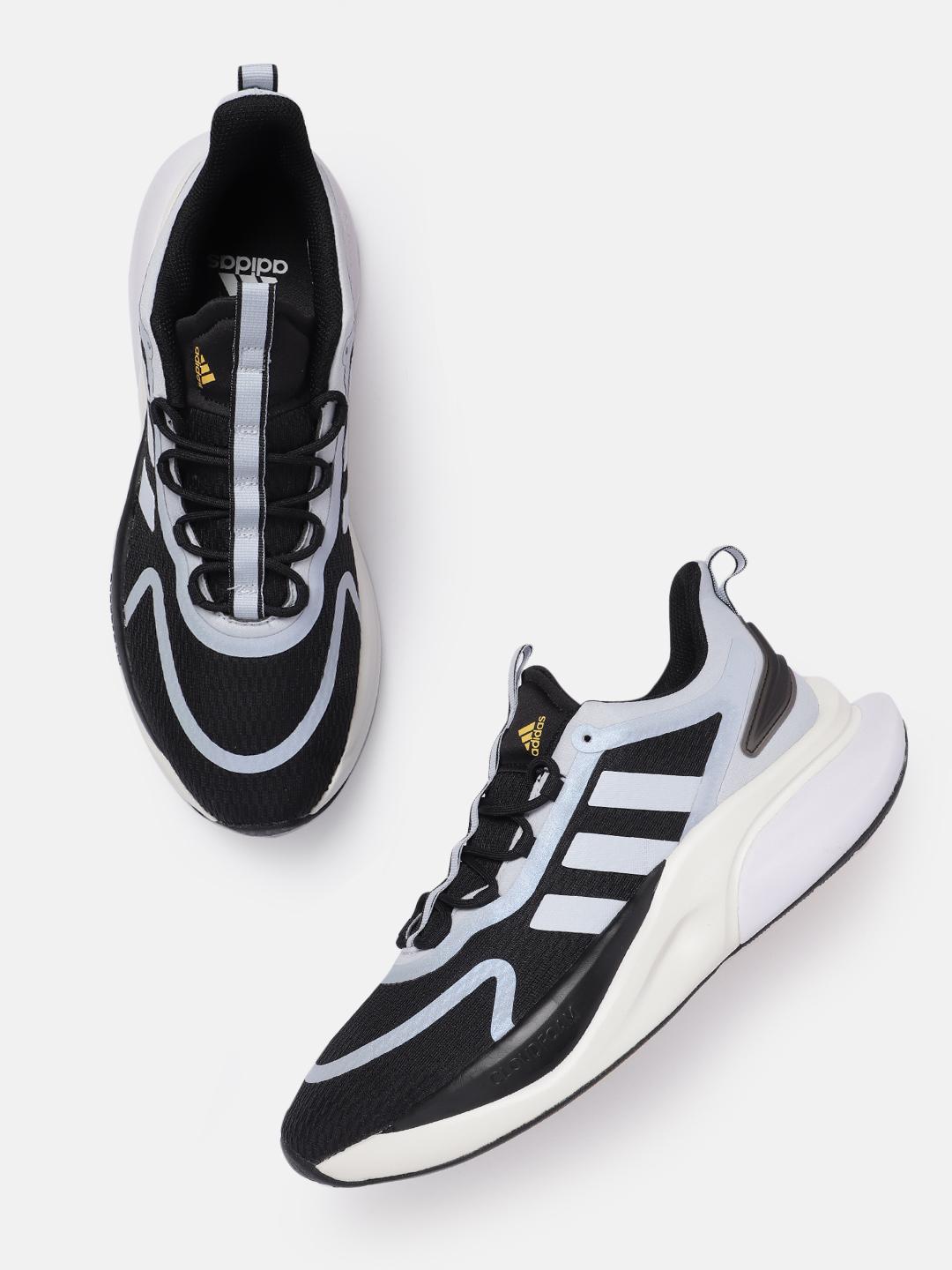 Buy ADIDAS Men Woven Design Round Toe Alpha Bounce+ Running Shoes With ...