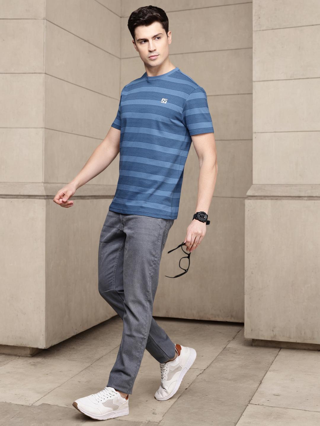 Buy French Connection Striped Pure Cotton T Shirt - Tshirts for Men ...