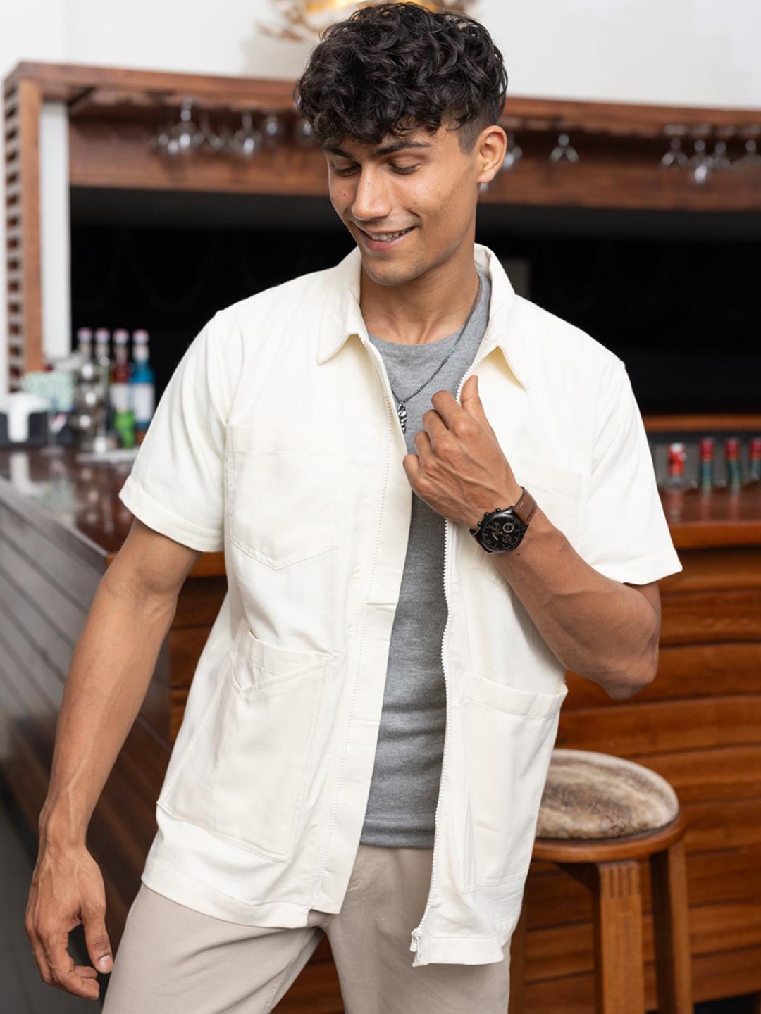 Buy Wellbi Premium Relaxed Fit Pure Cotton Shacket - Shackets for Men ...