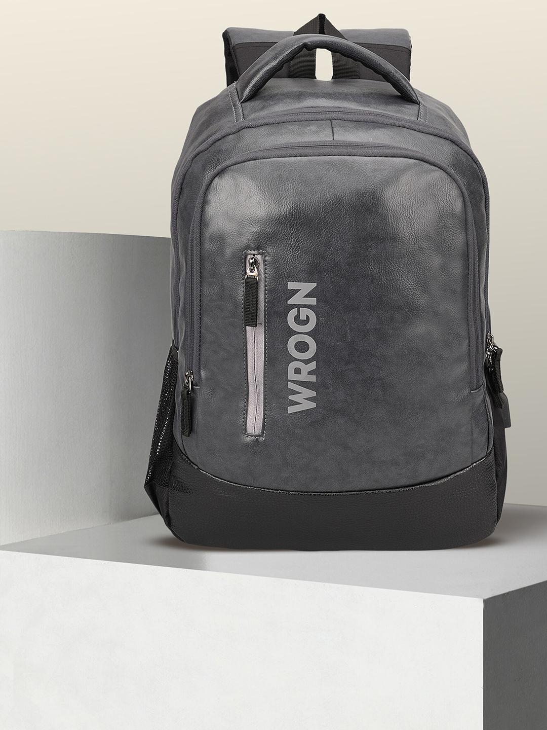 Buy WROGN X Fwd Unisex Brand Logo Printed Backpack With USB Charging ...