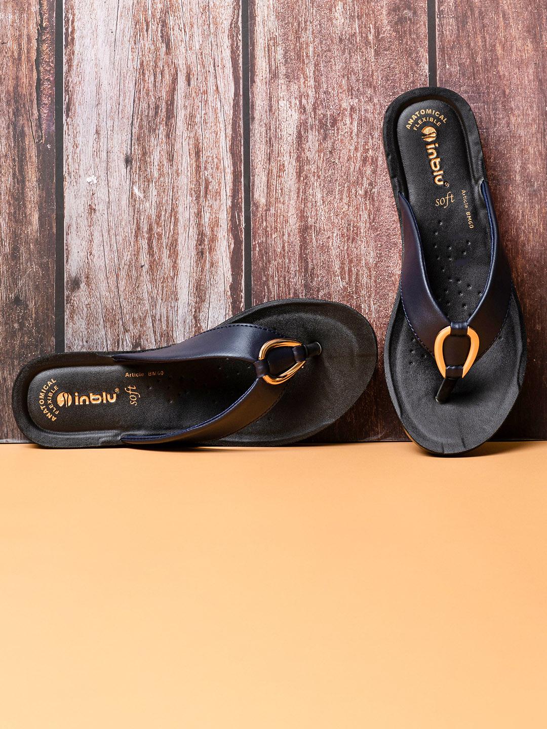 Buy Inblu Women Lightweight & Anti Skid Open Toe Flats - Flats for ...