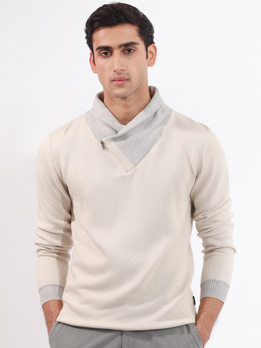 Buy RARE RABBIT Men Denver Solid Mock Collar Sweater - Sweaters for Men ...