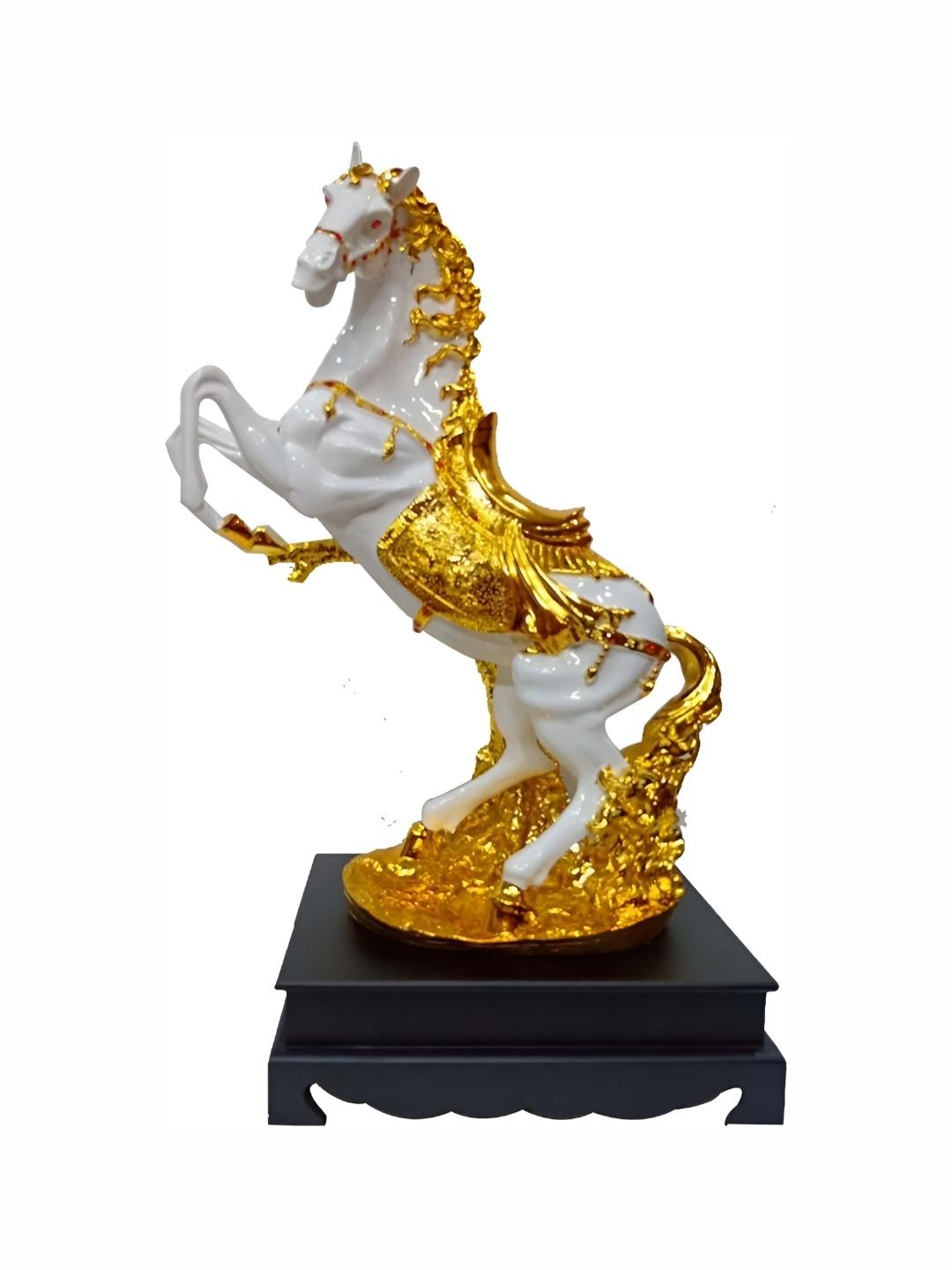 Buy Krishnagallery1 Horse Black Metal Metallic Living Room Large ...