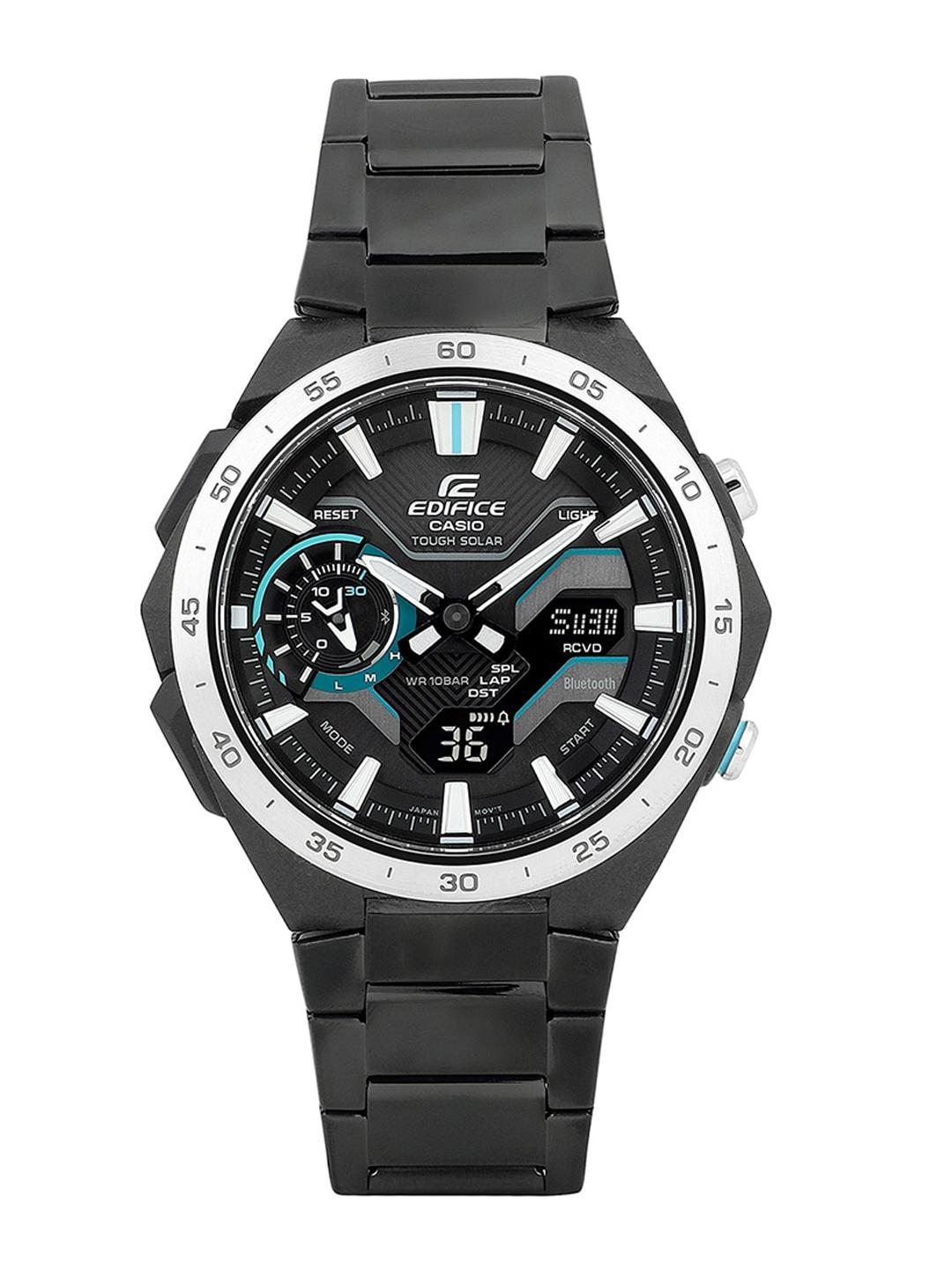 Buy CASIO Men EDifice ECB 2200DD 1ADF Black Ana Digi Dial Black ...